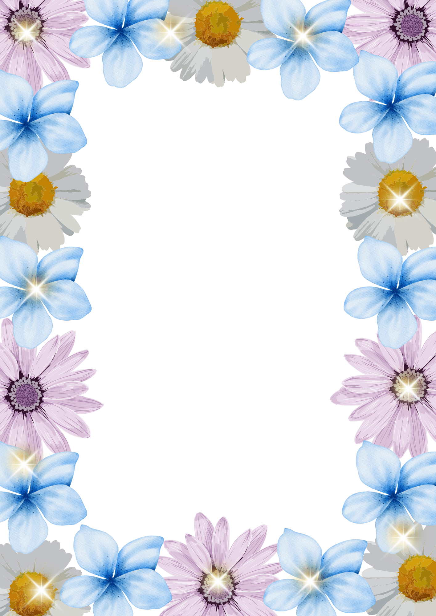 Floral Border Designs On Paper Border Designs