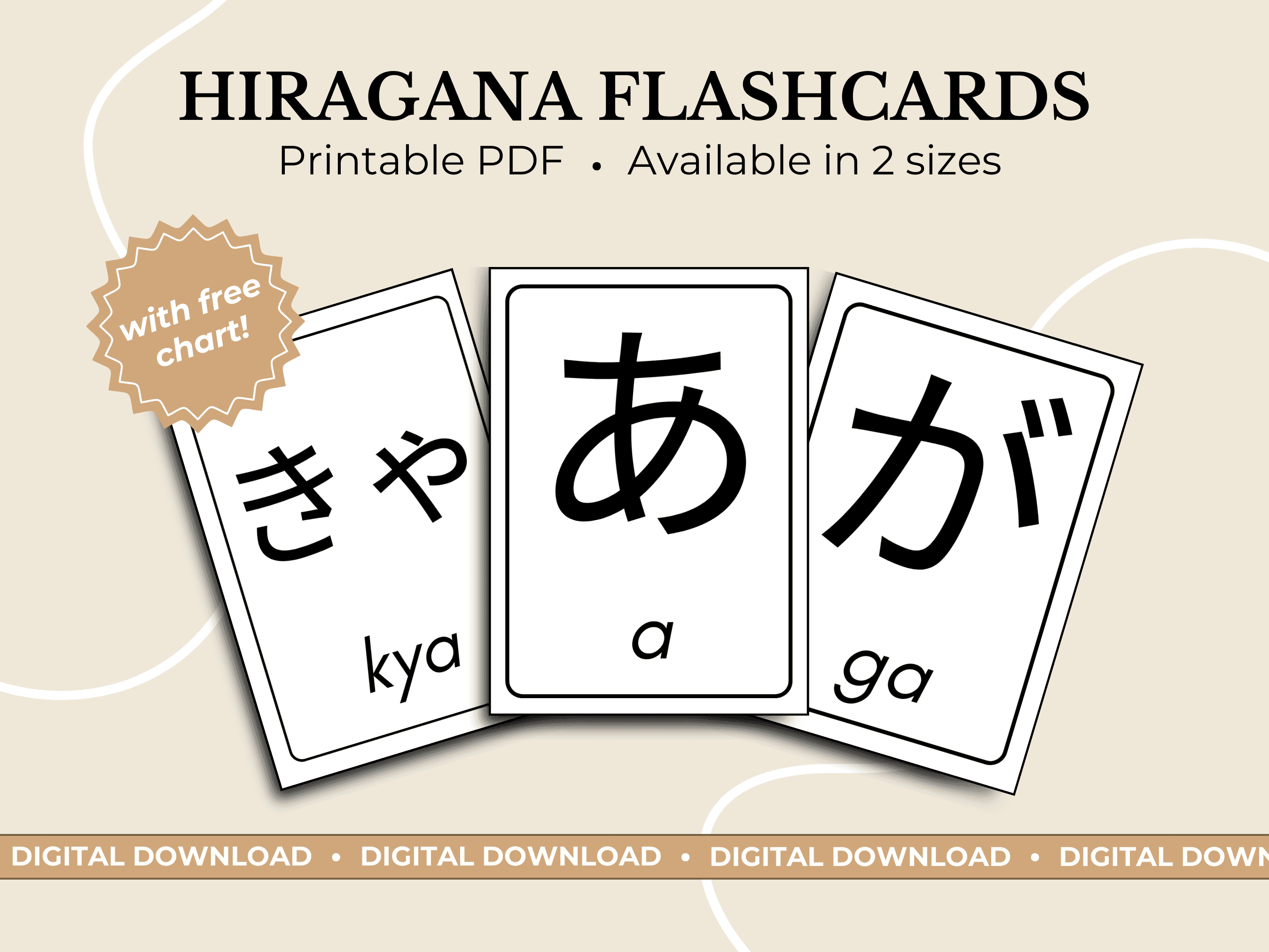 Hiragana Katakana Chart Free Download Printable Pdf With 3