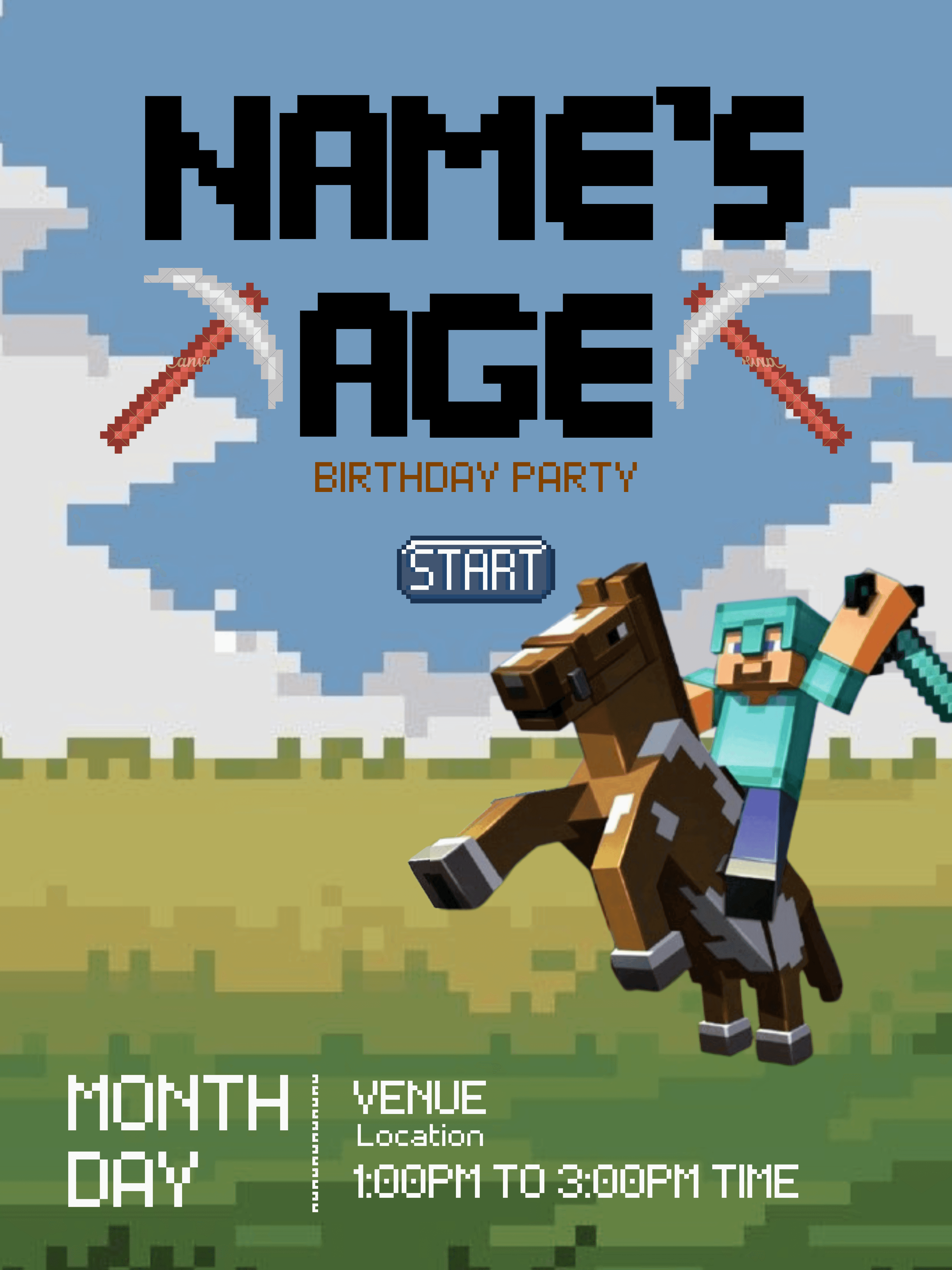 Minecraft Backgrounds For Invitations Backdrop Minecraft – NutMeg