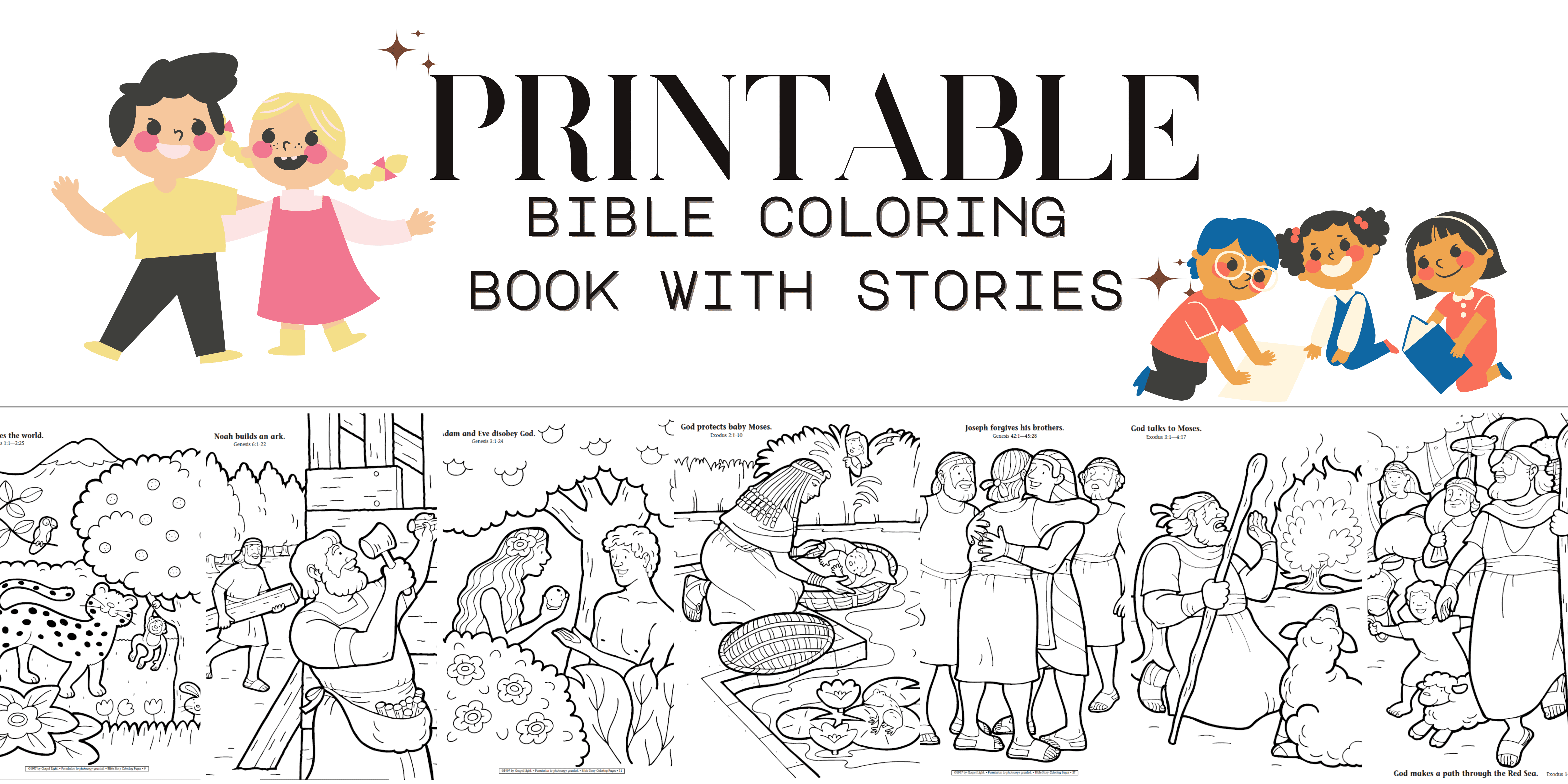 Gospel Light Bible Story Coloring Pages [2025]