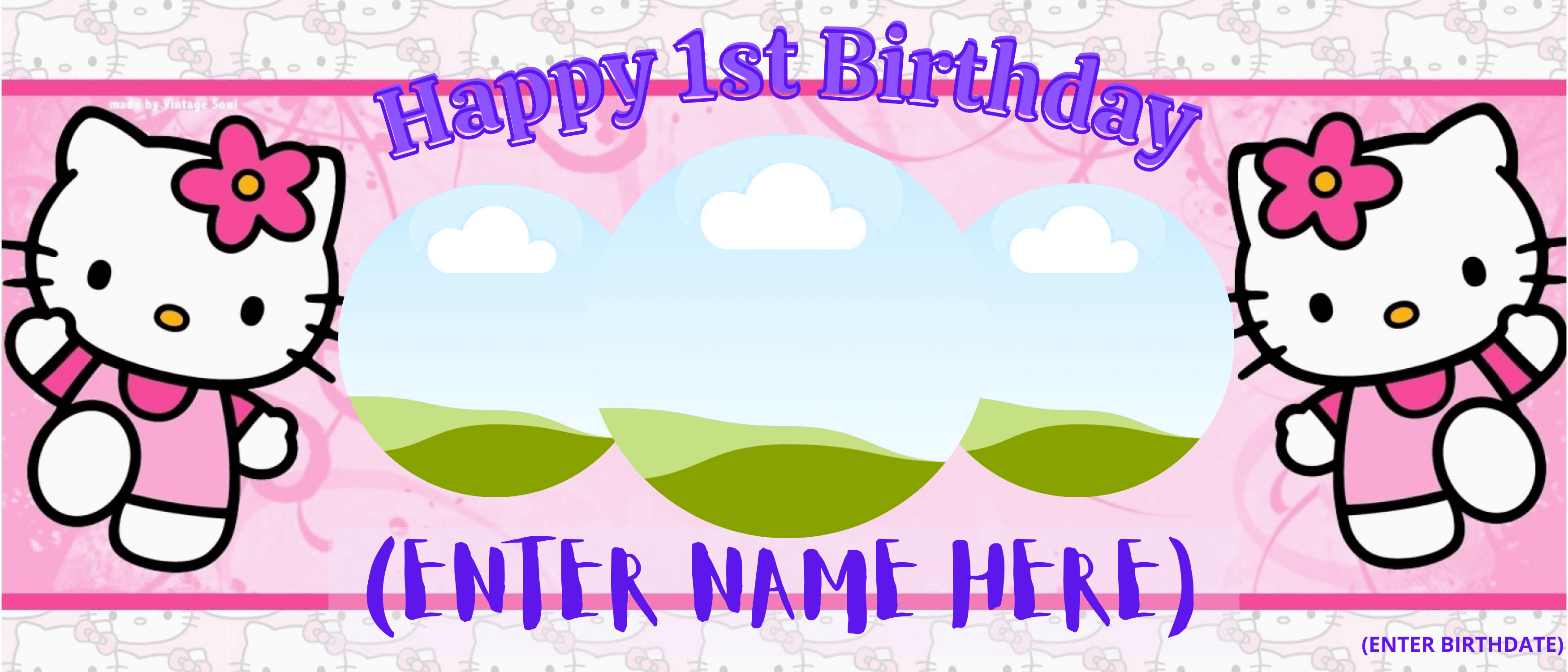 Hello Kitty 1st Birthday