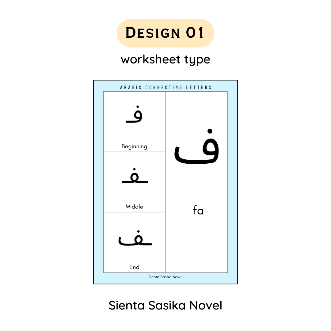 Connecting Arabic Letters Worksheet Learn Arabic Alphabet Letters