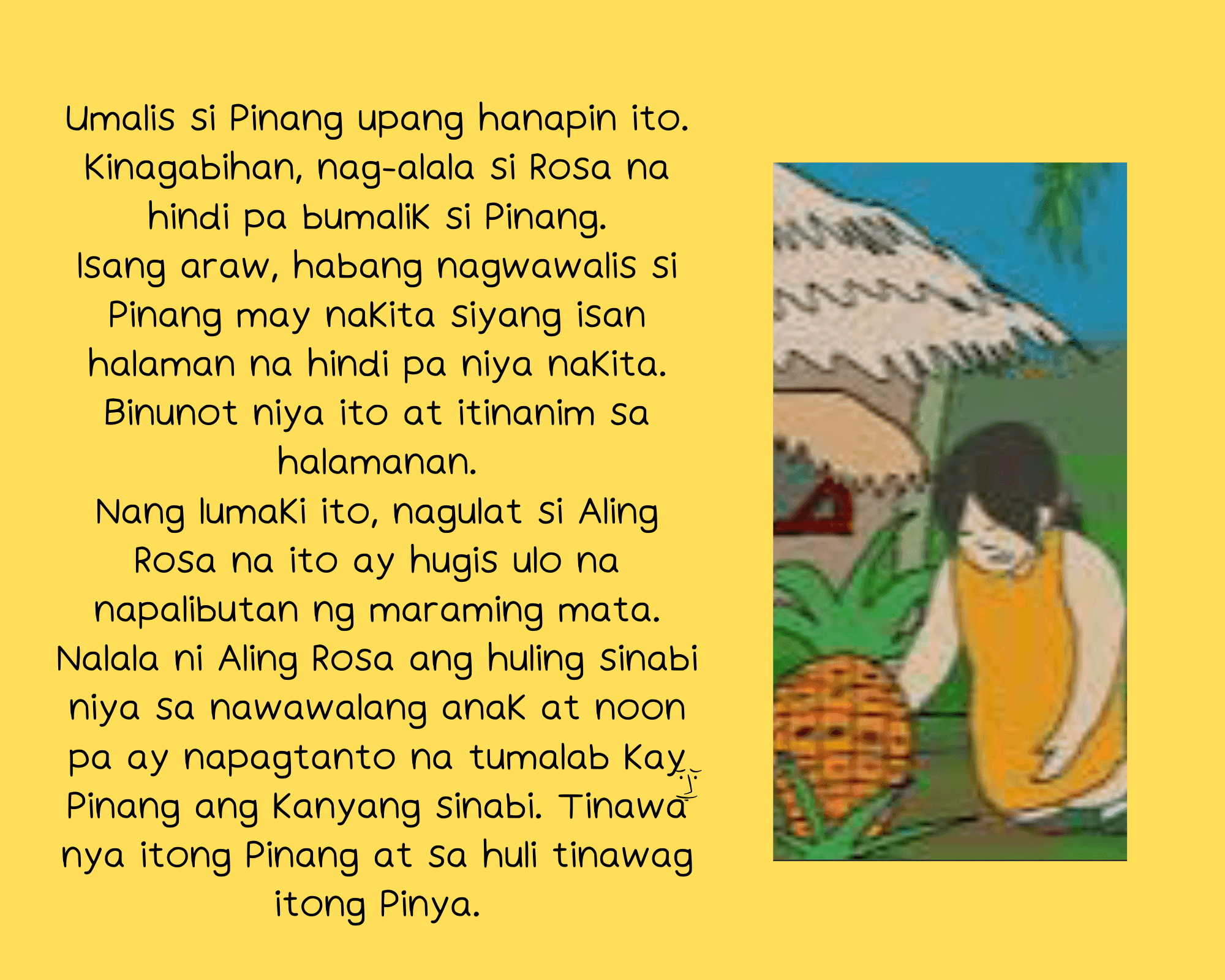 Alamat Ng Pinya Tagalog