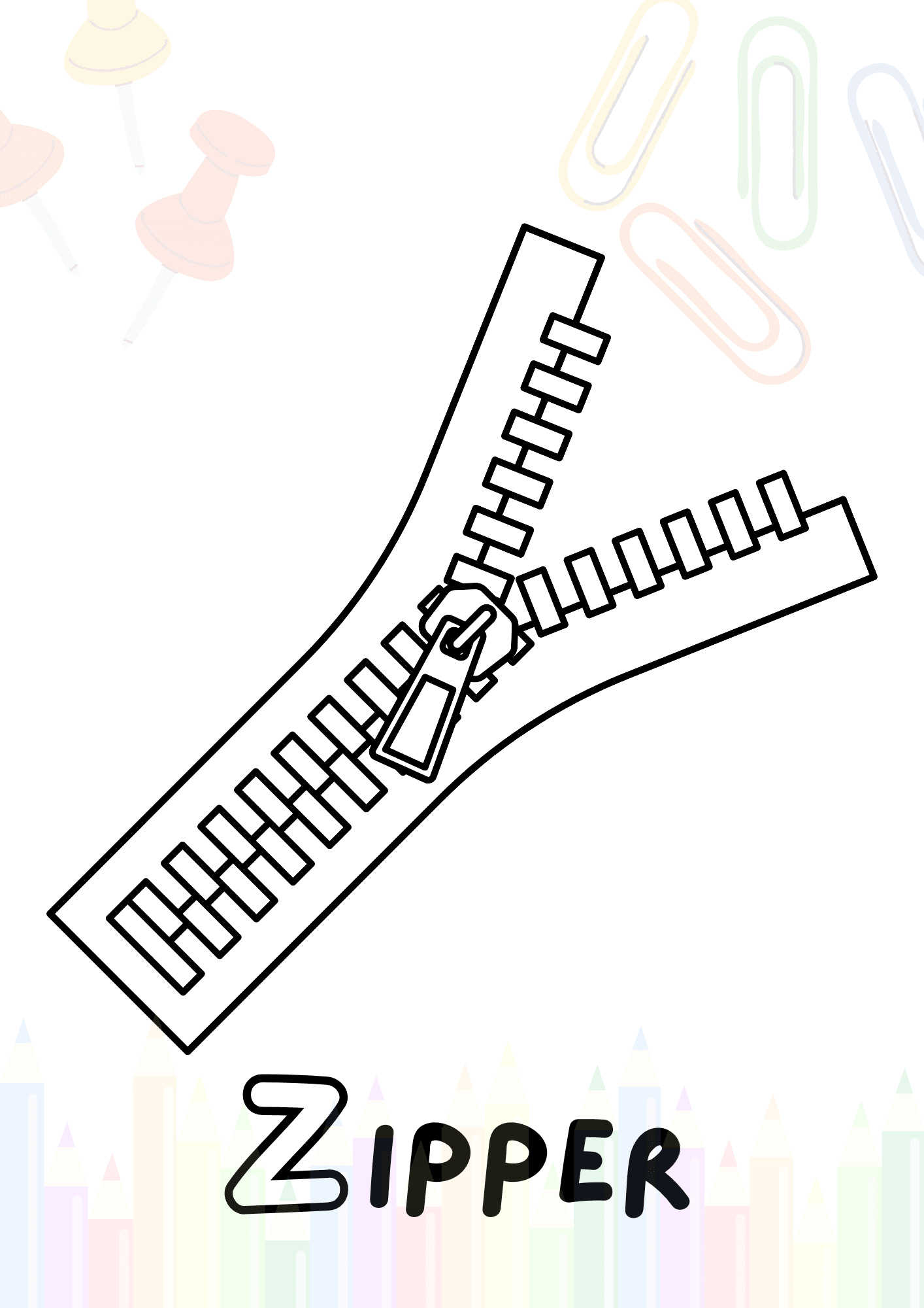 Zipper Coloring Pages Zipper Carnival Ride Linoleum Block Print Etsy