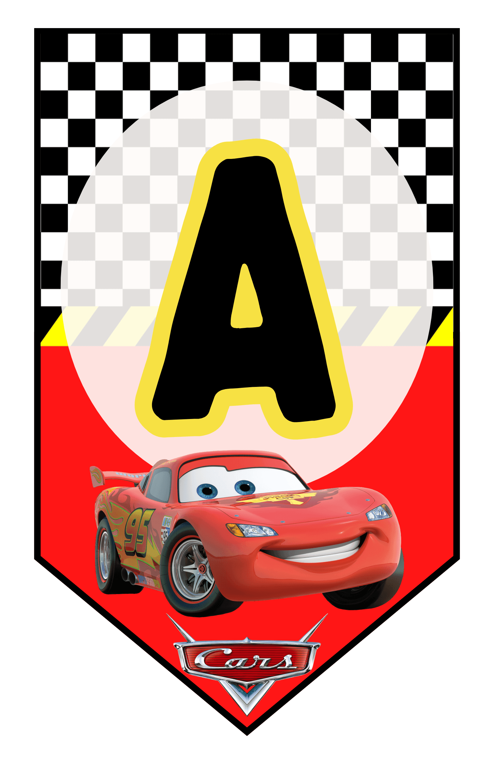 Cars Happy Birthday Banner Printable