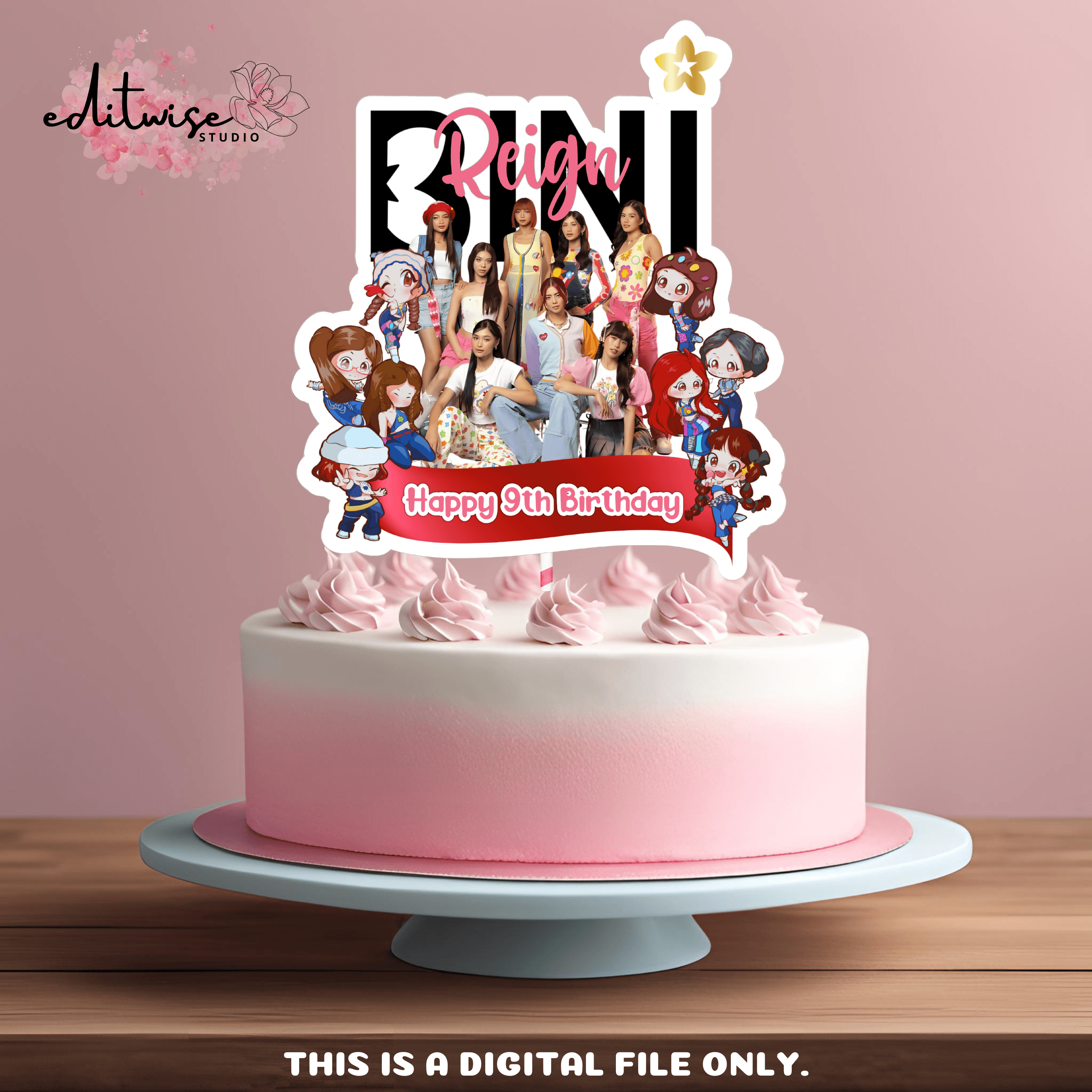 Happy Birthday Photo Frame Cake Toppers Free Printable - Infoupdate.org