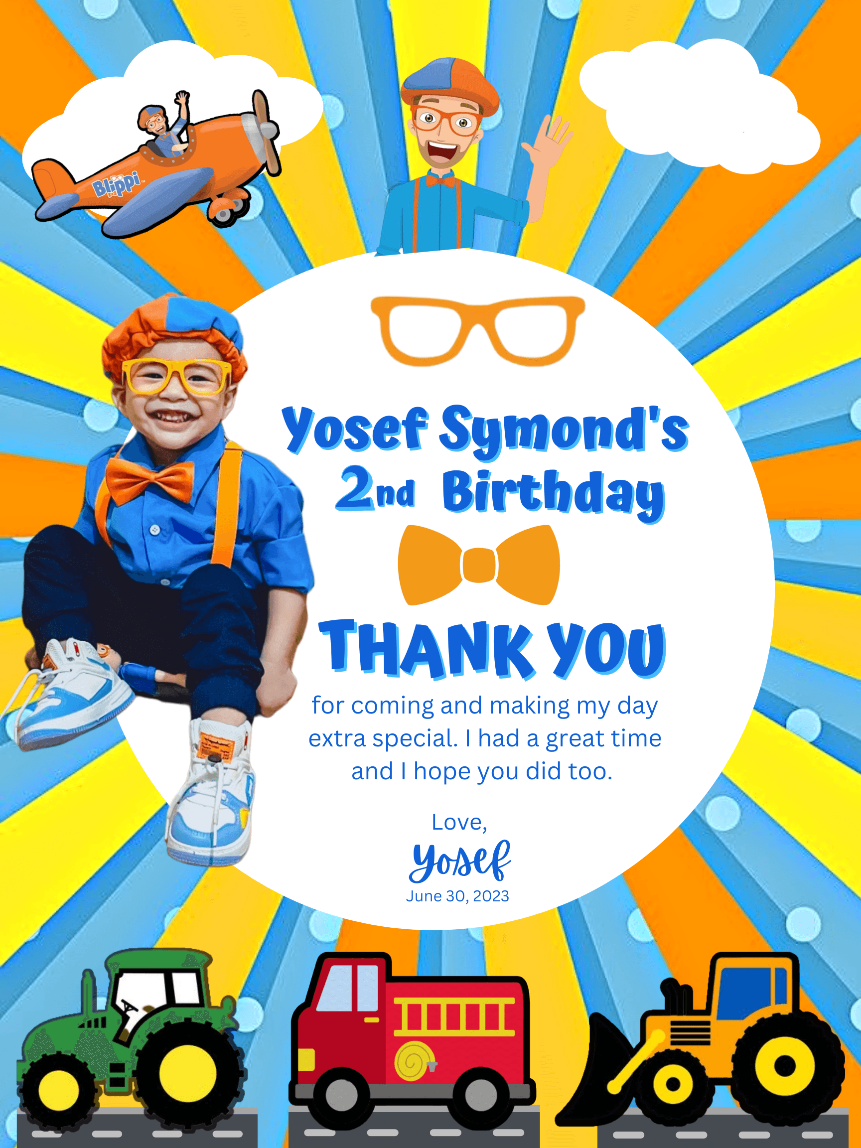 Free Printable Blippi Invitation Templates Free Invitation Templates