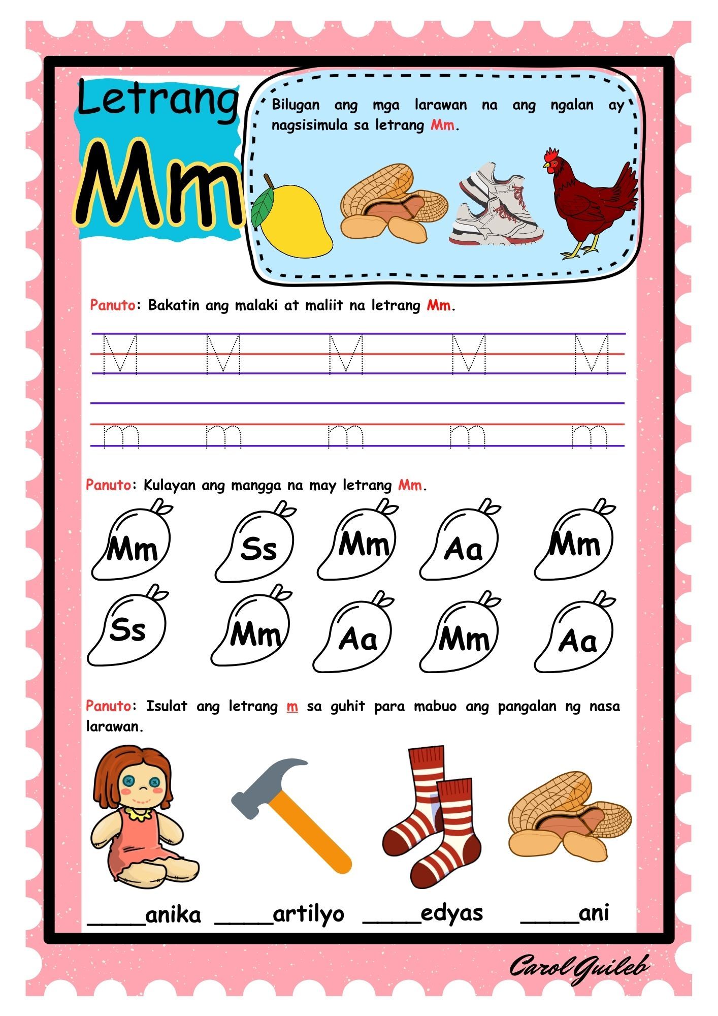 Alpabetong Filipino Worksheet Filipino Alphabet Worksheets For Kids