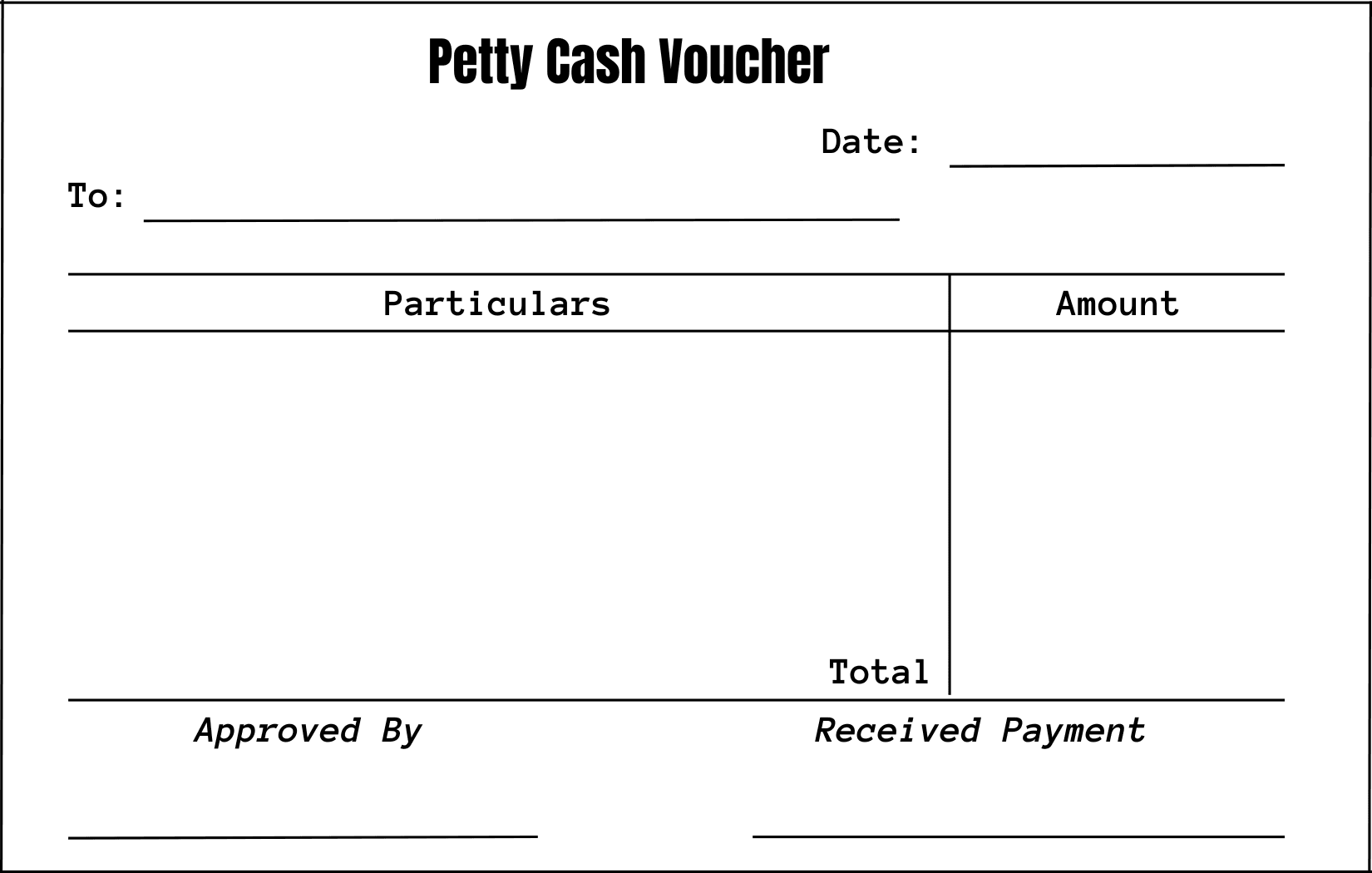 Petty Cash Voucher Template Excel Petty Cash Excel Template Etsy