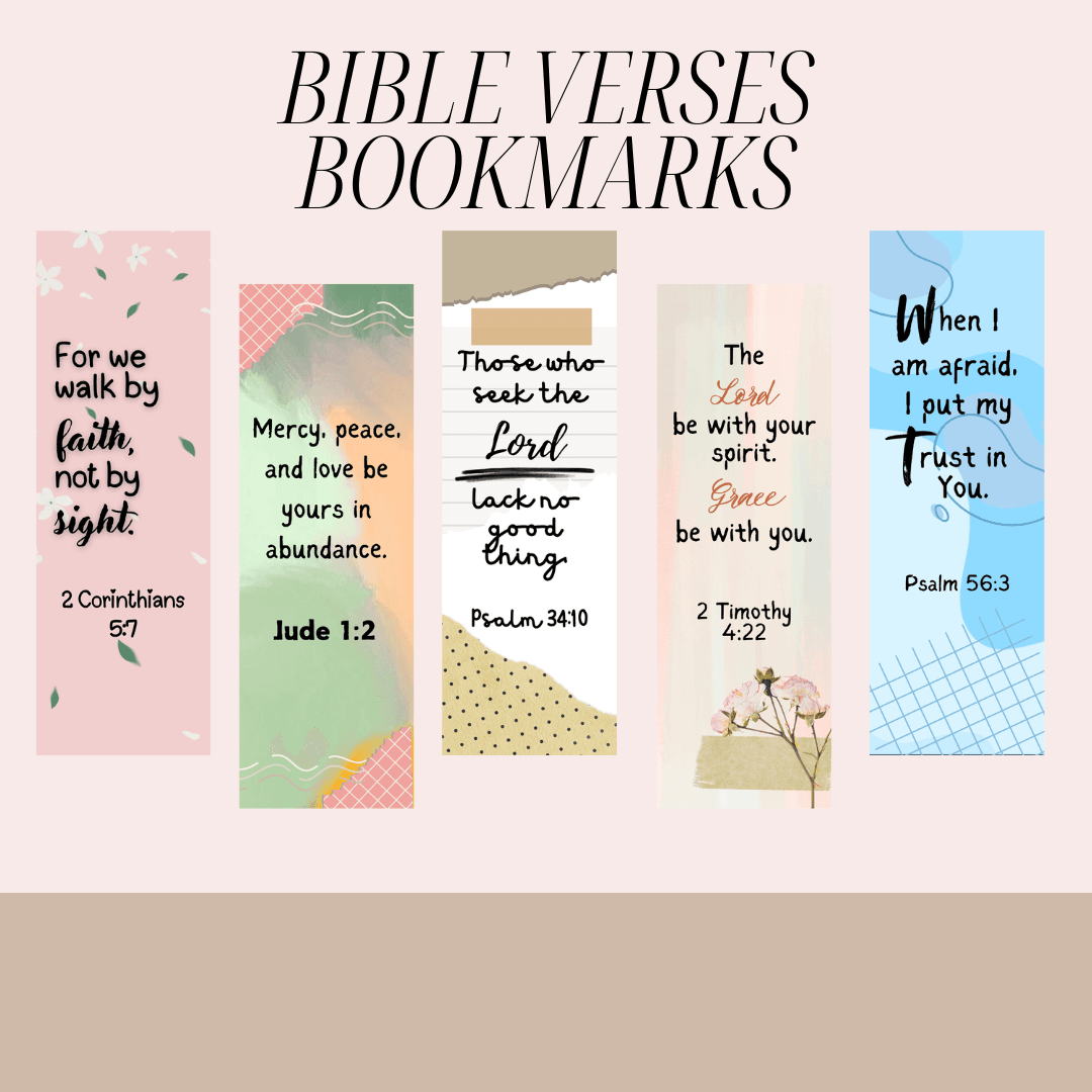 Free Printable Bible Verse Bookmarks