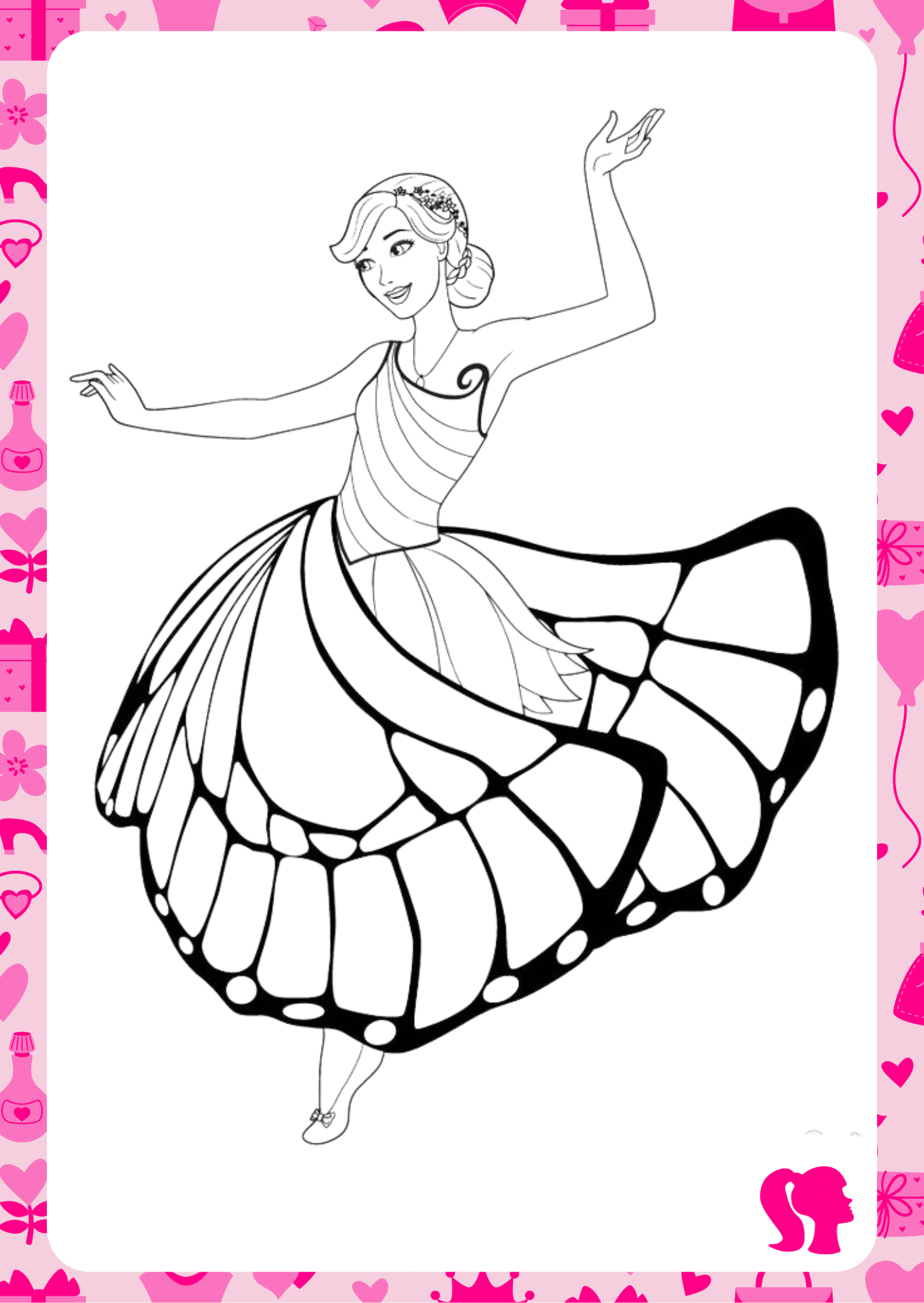 Barbie Ballet Coloring Pages Coloring Page Ballerina Free Printables