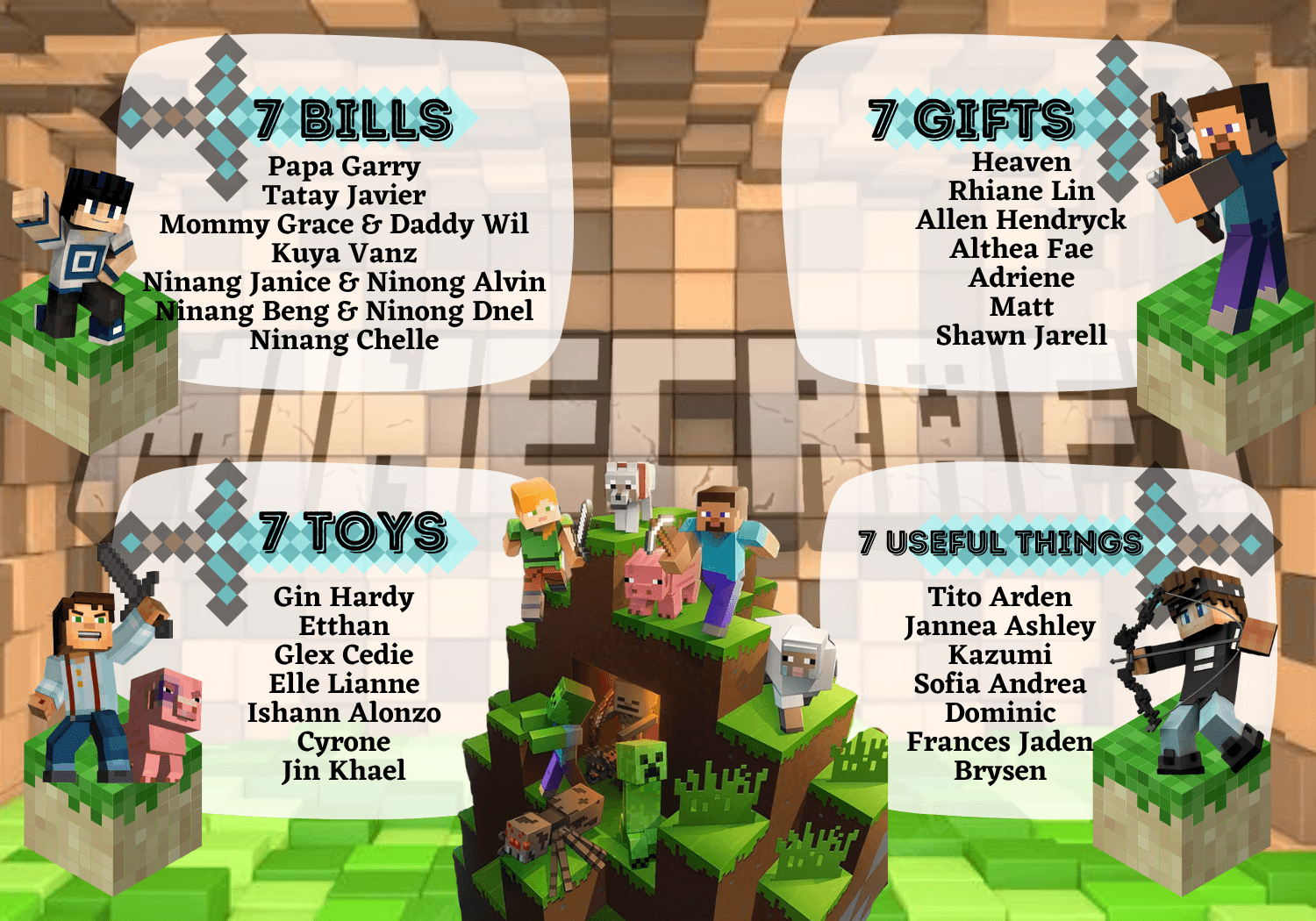 Boy Teens Minecraft Invitations Minecraft Invitations, Minecraft