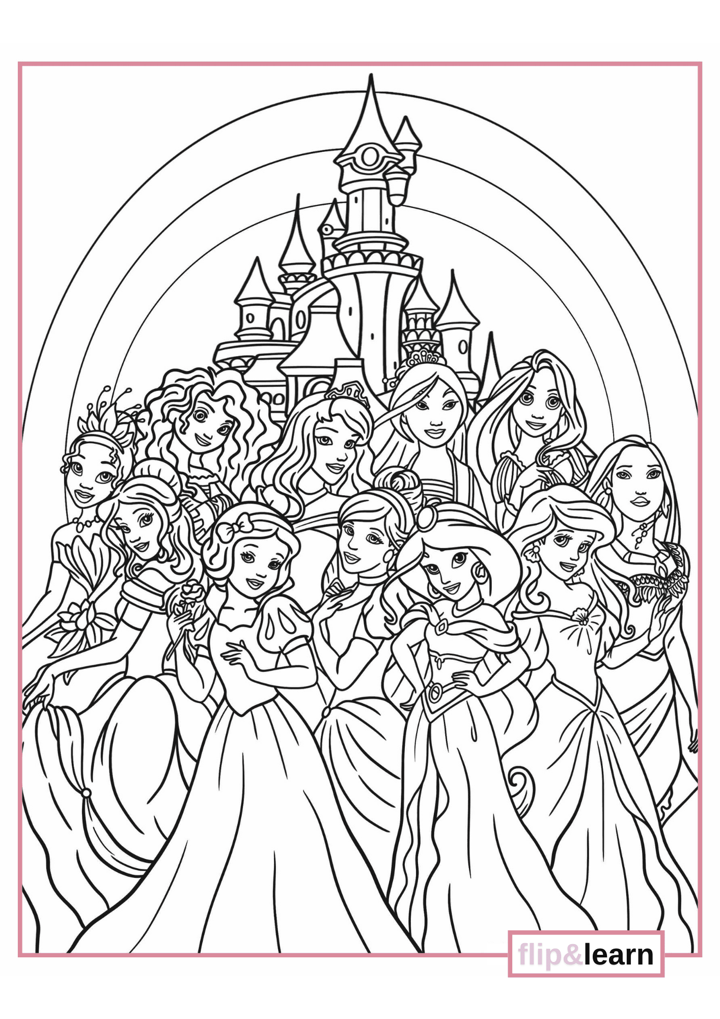 Disney Couples Coloring Pages Coloring Pages | Disney Princess And The