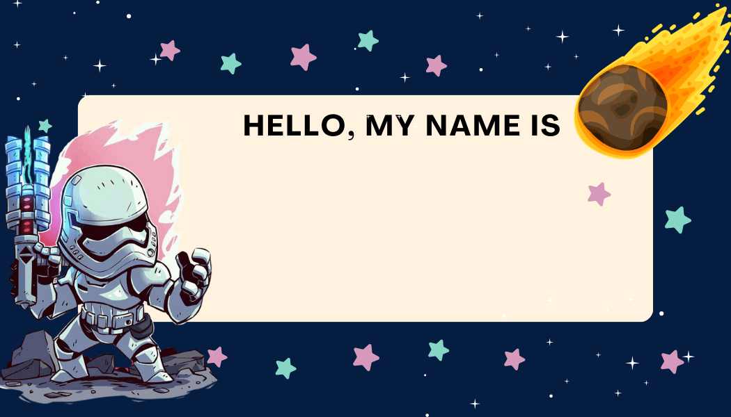 Star Wars Printable Name Tags Printable Star Name Tags