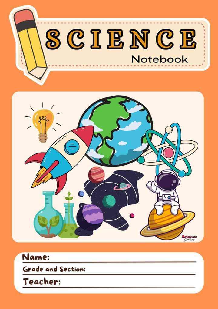 Science Notebook Cover Printable