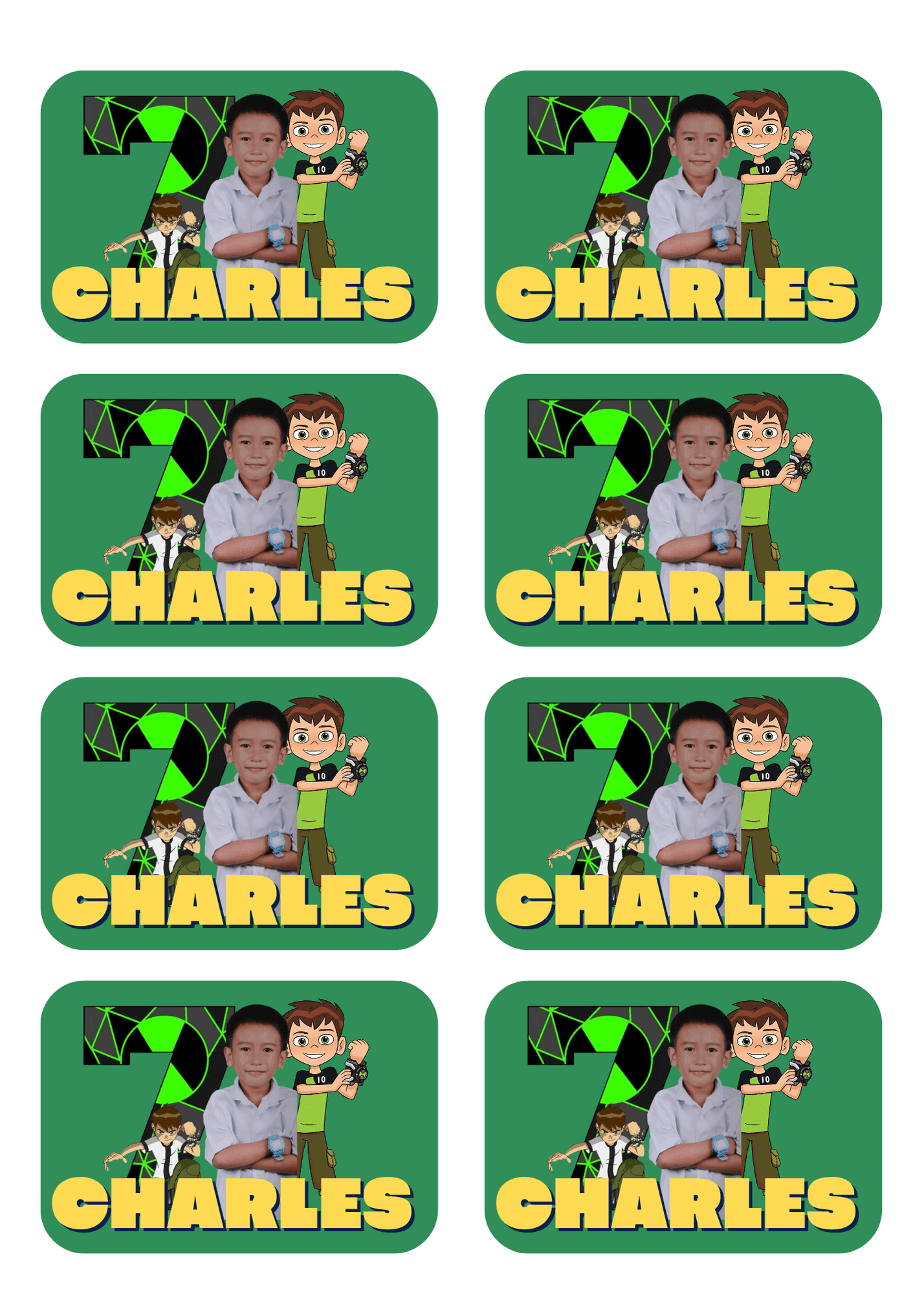 Ben 10 Birthday Banner Printable Ben Ten Cake Topper Printable Ben 10