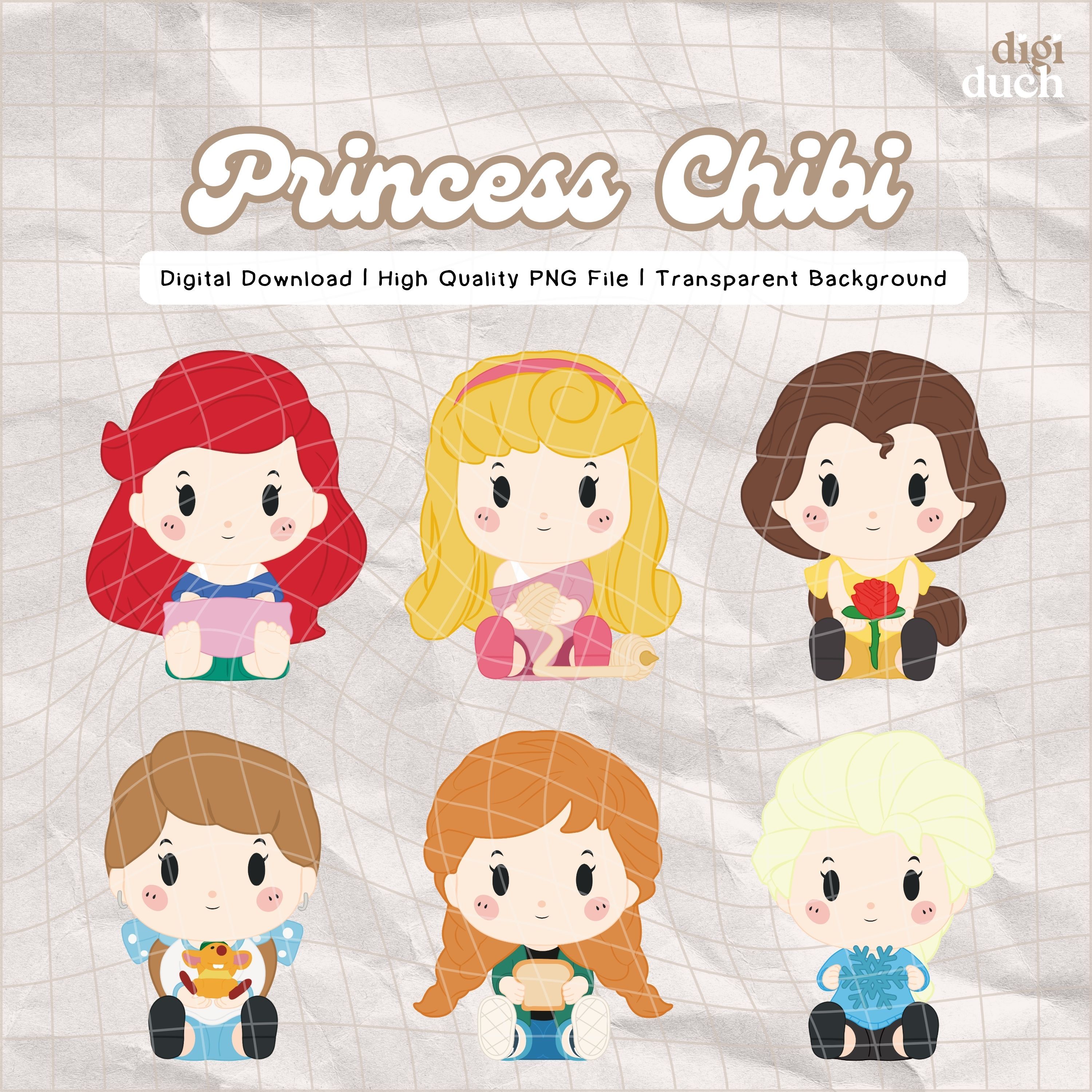 Princesa Chibi De Disney