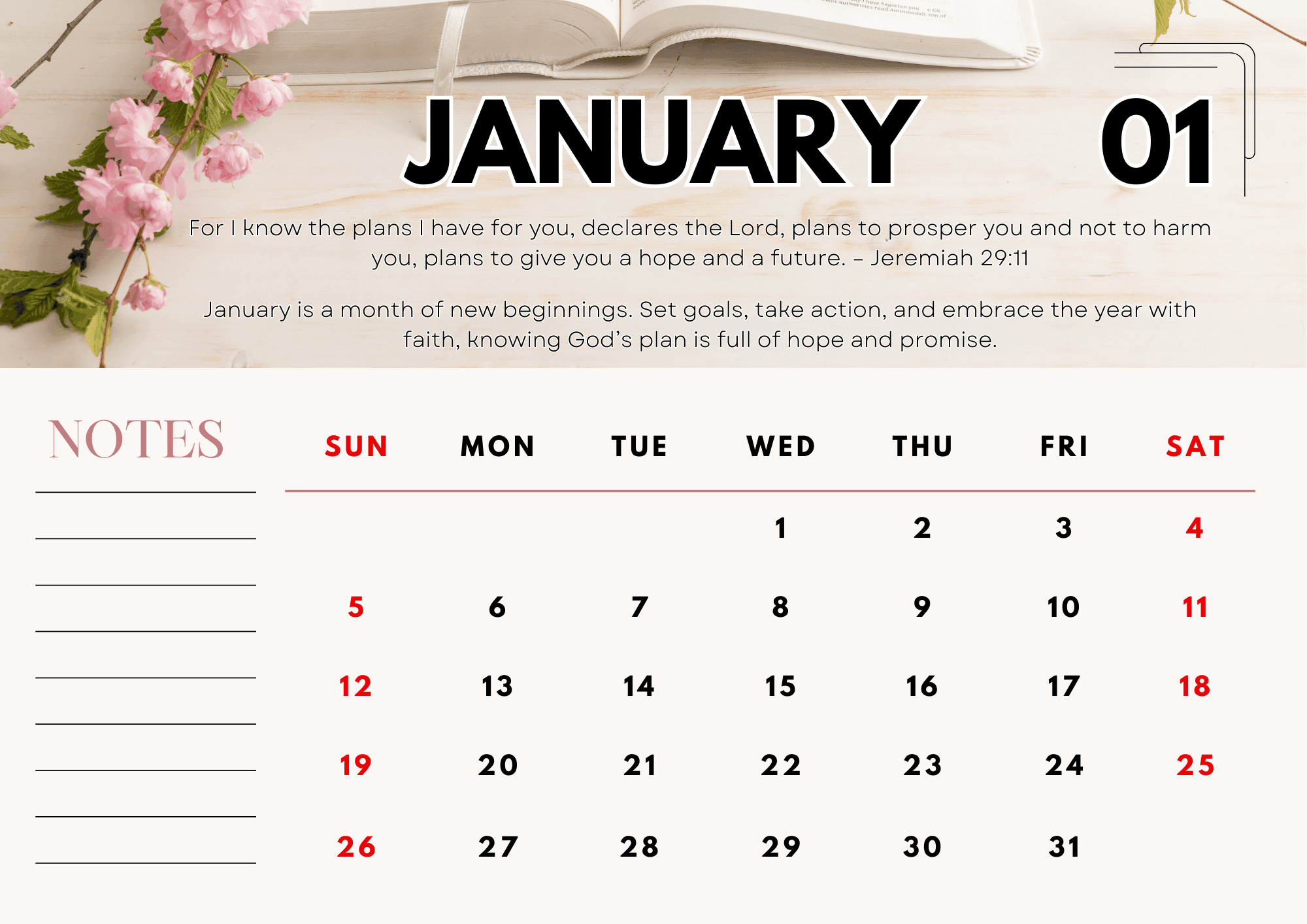Free Bible Verse Calendar 2021 To Inspire You