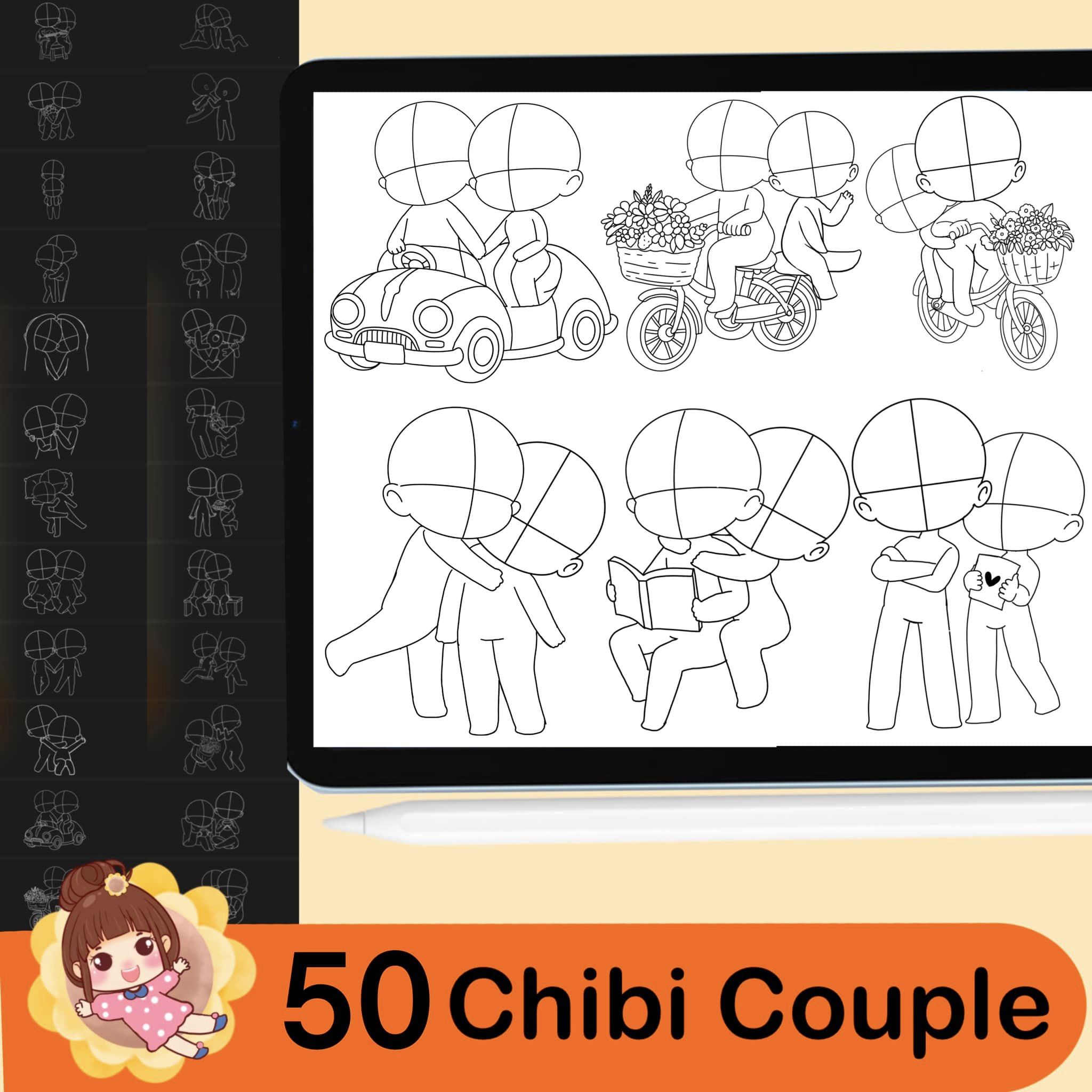 Chibi Couple Drawing Reference