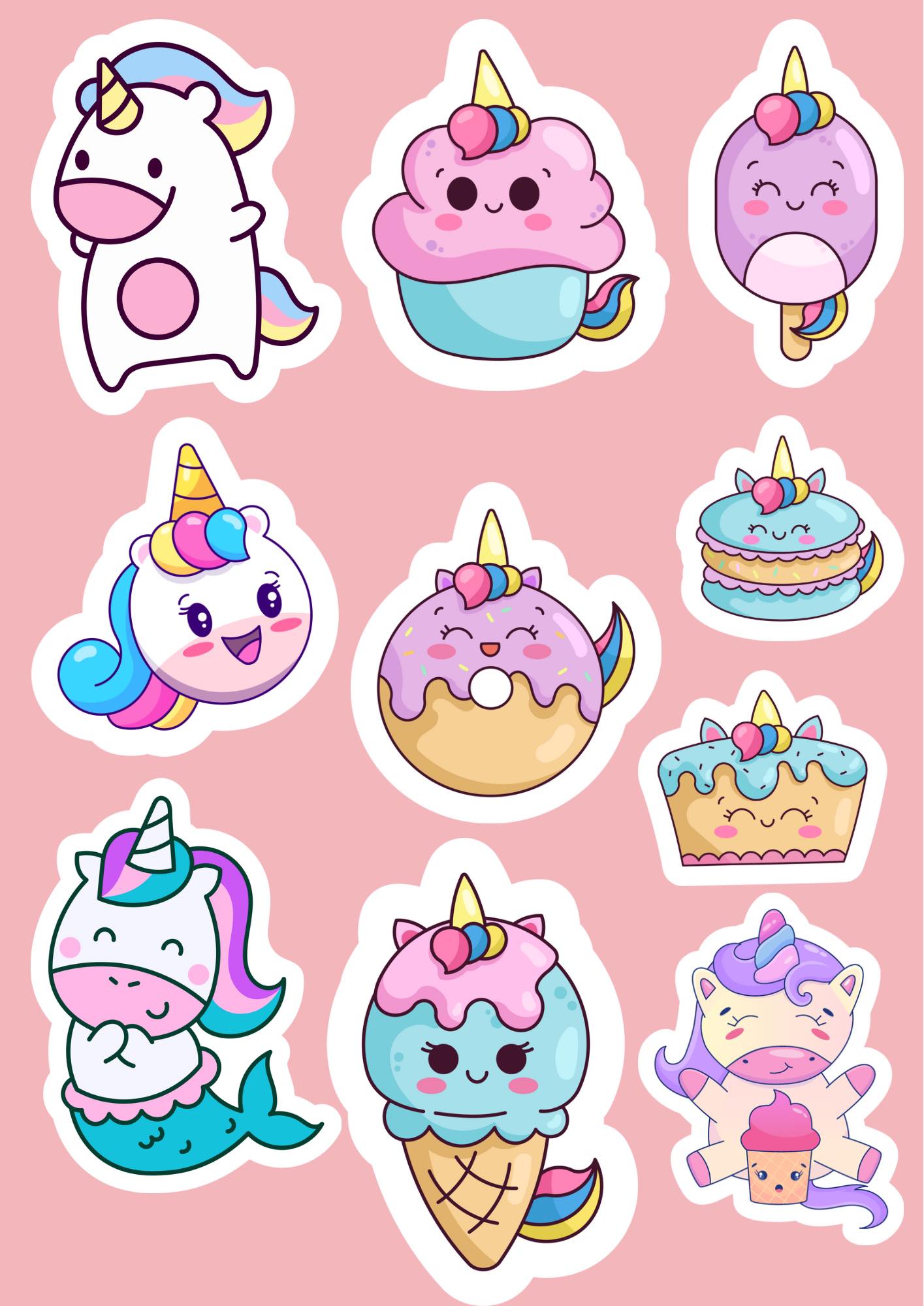 Kawaii Printable Stickers