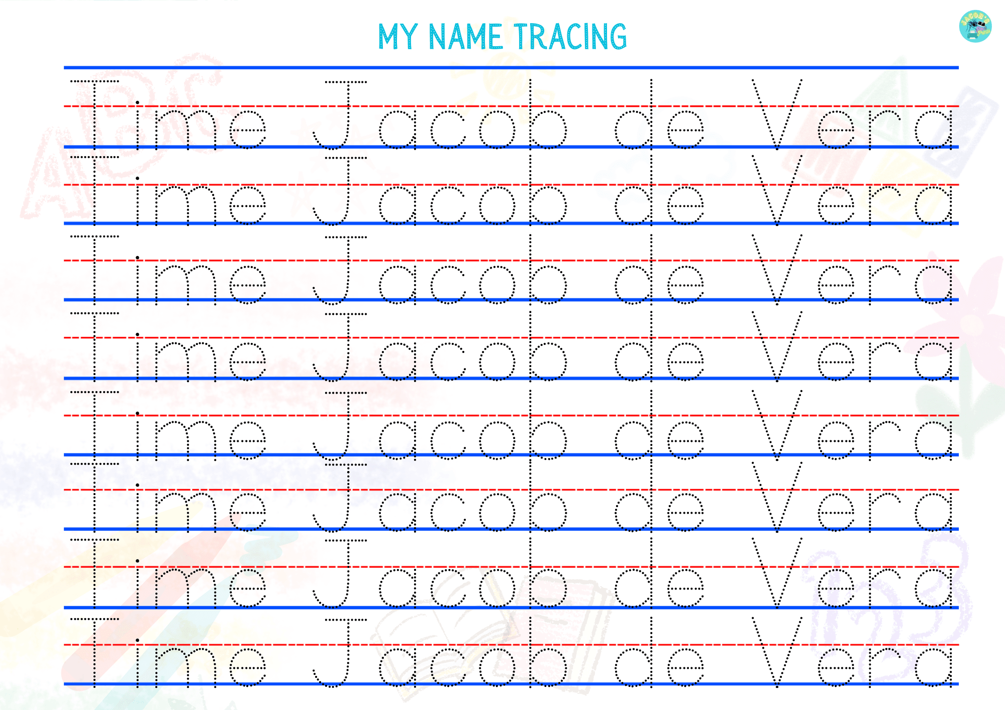 Jacob Name Tracing 50 Fall Activities For Pre K: Printables, Games,