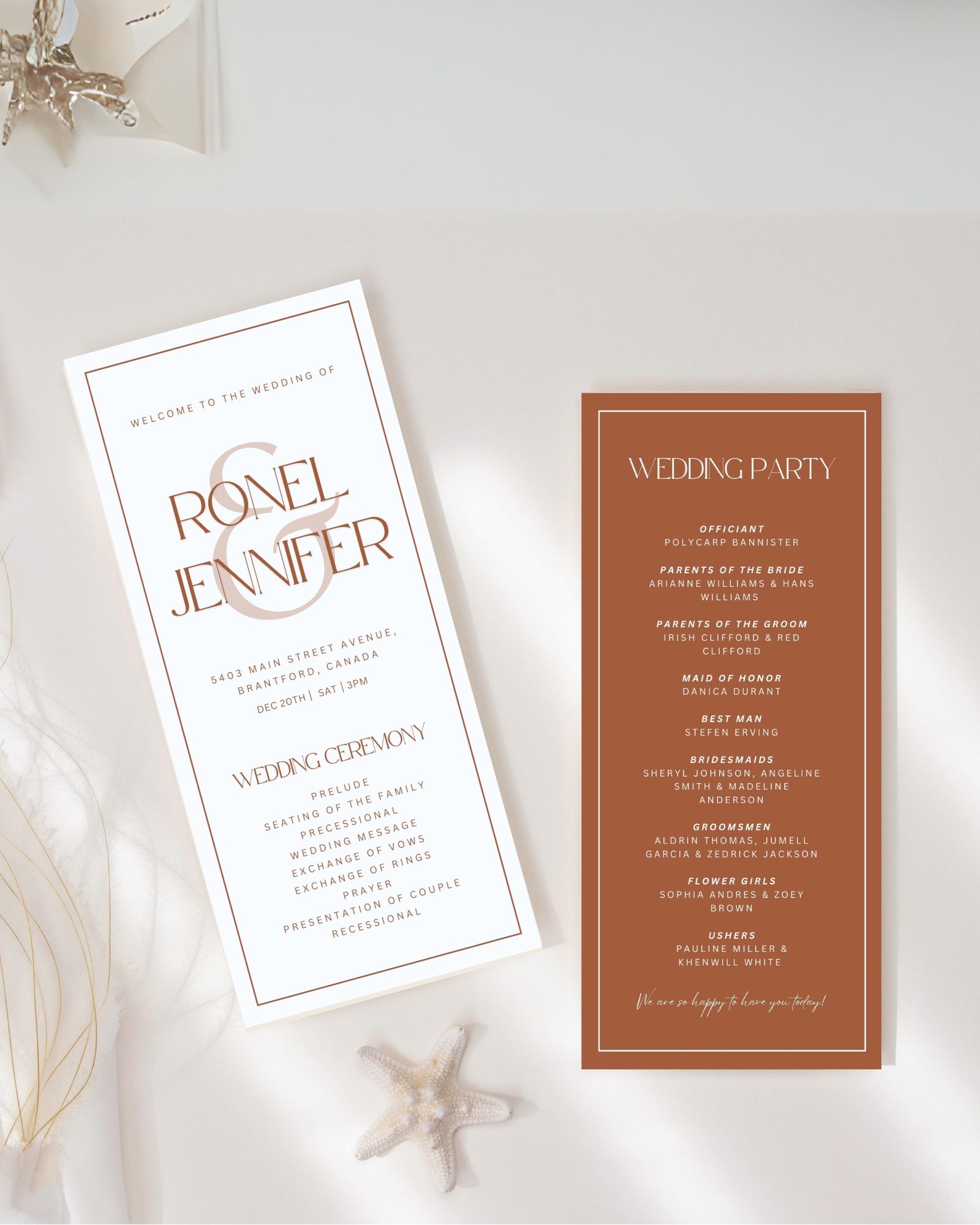 Digital wedding program 60 photos - Astyledwedding.com