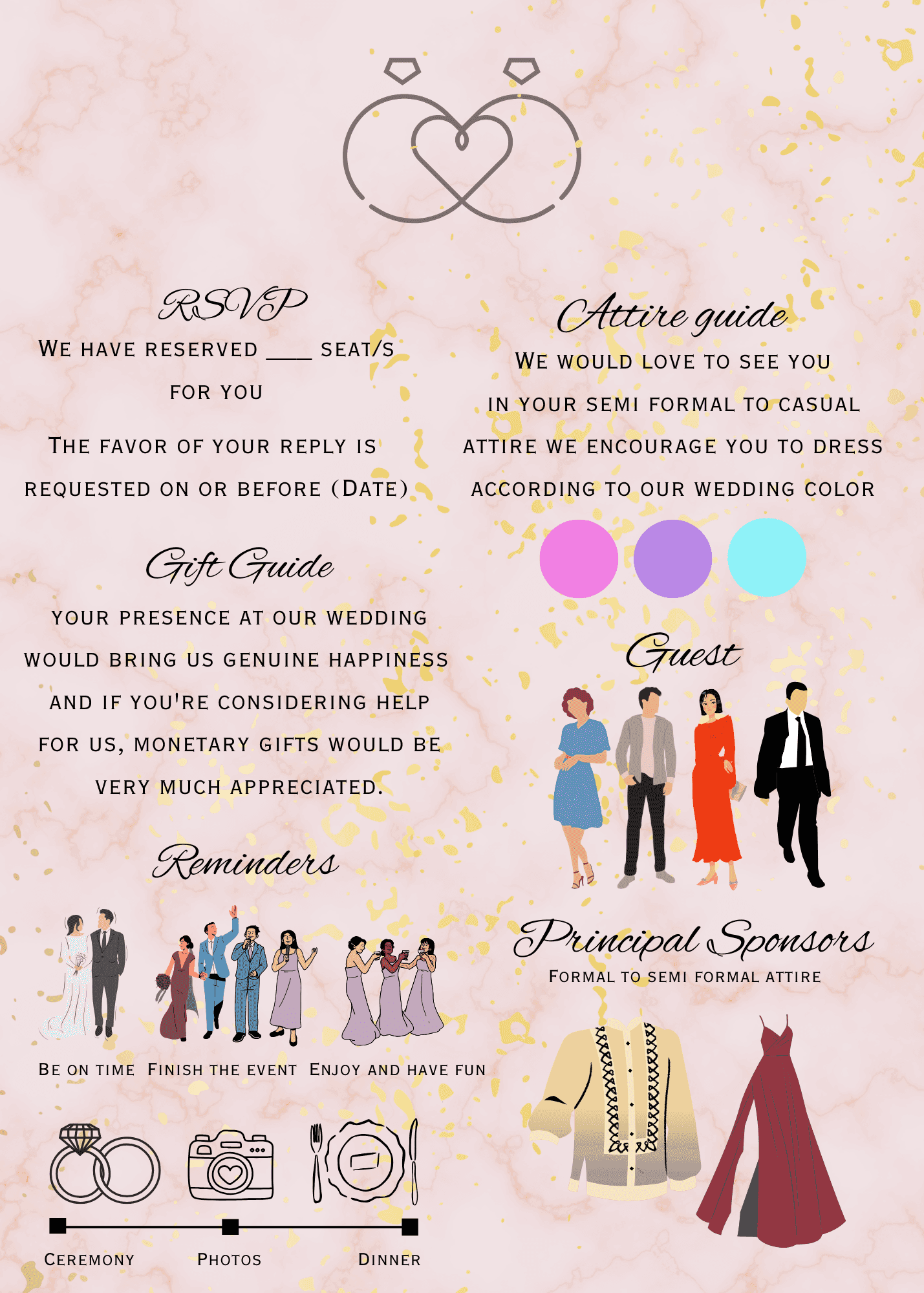 Wedding reminder text | Honestweddingadvice.com