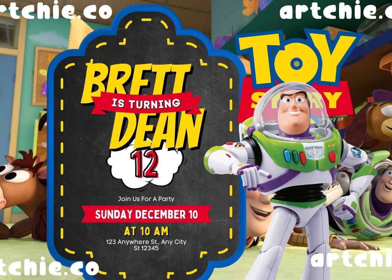 Toy Story Birthday Invitation Wording