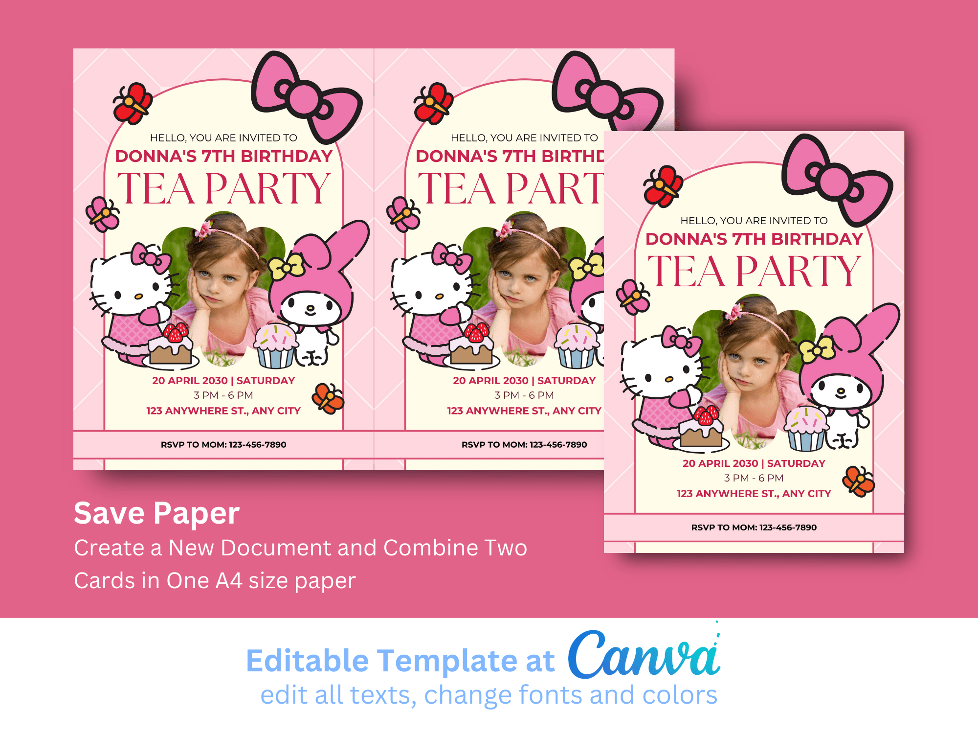 Hello Kitty Tea Party Invitations Princess Tea Party | Partying With