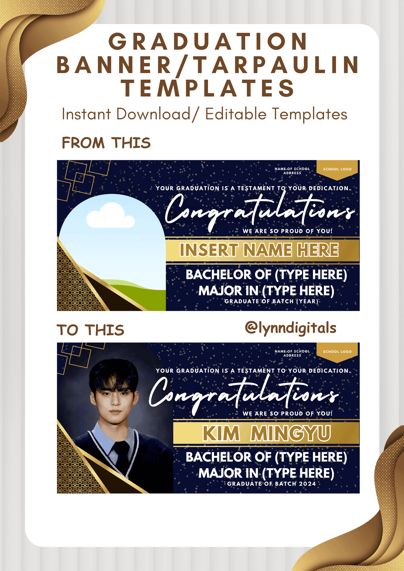 High School Graduation Banner Templates