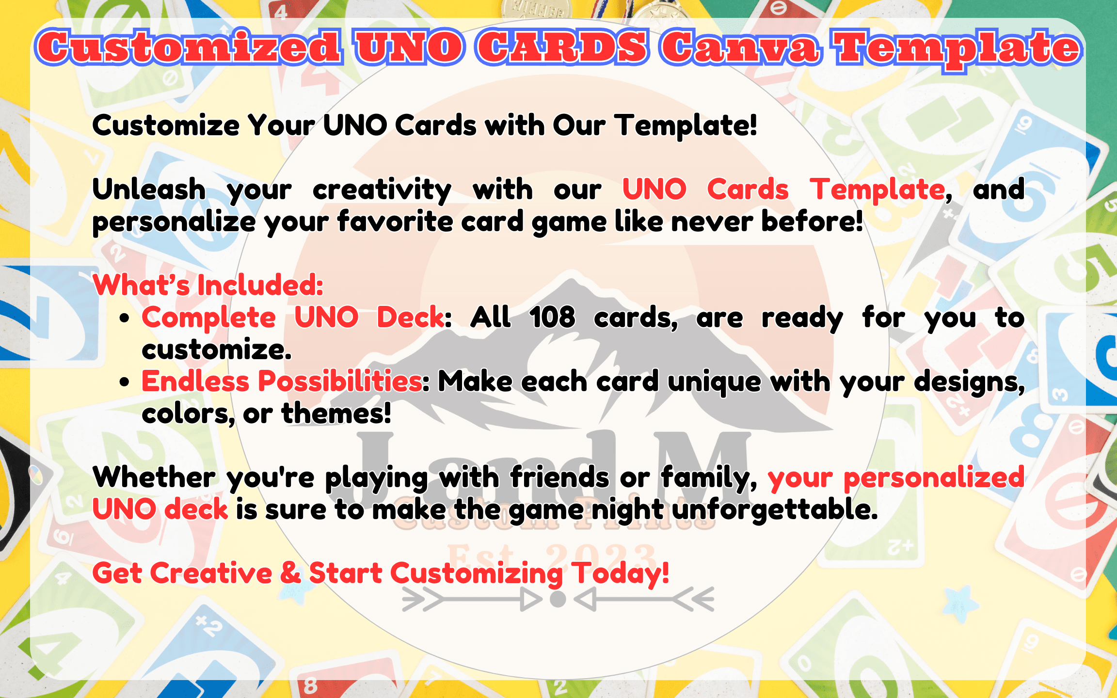 Uno Card Game Template
