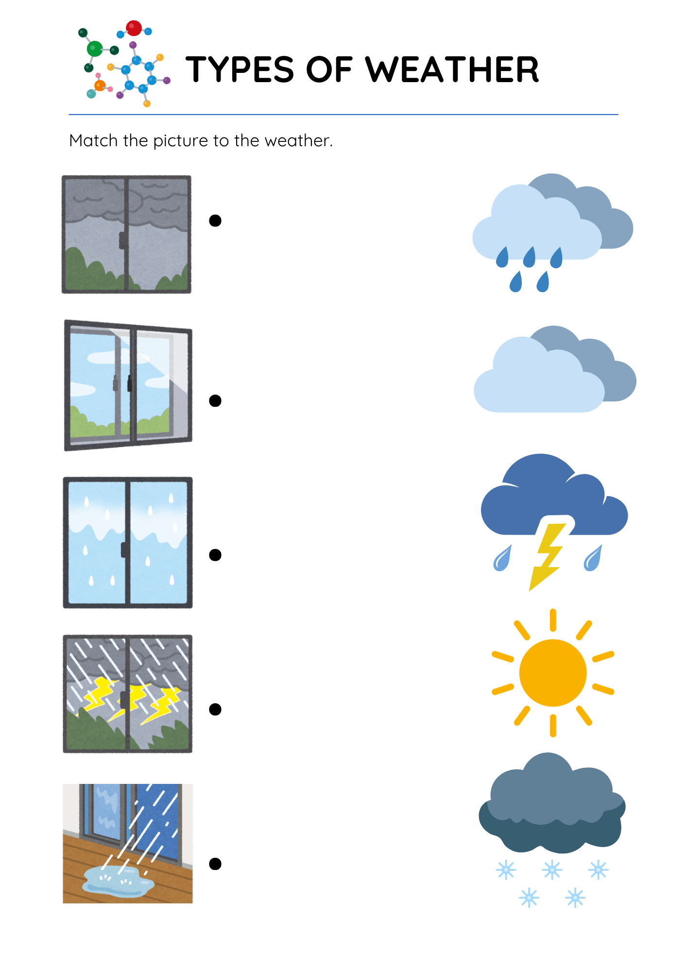 Weather Worksheet For Kindergarten