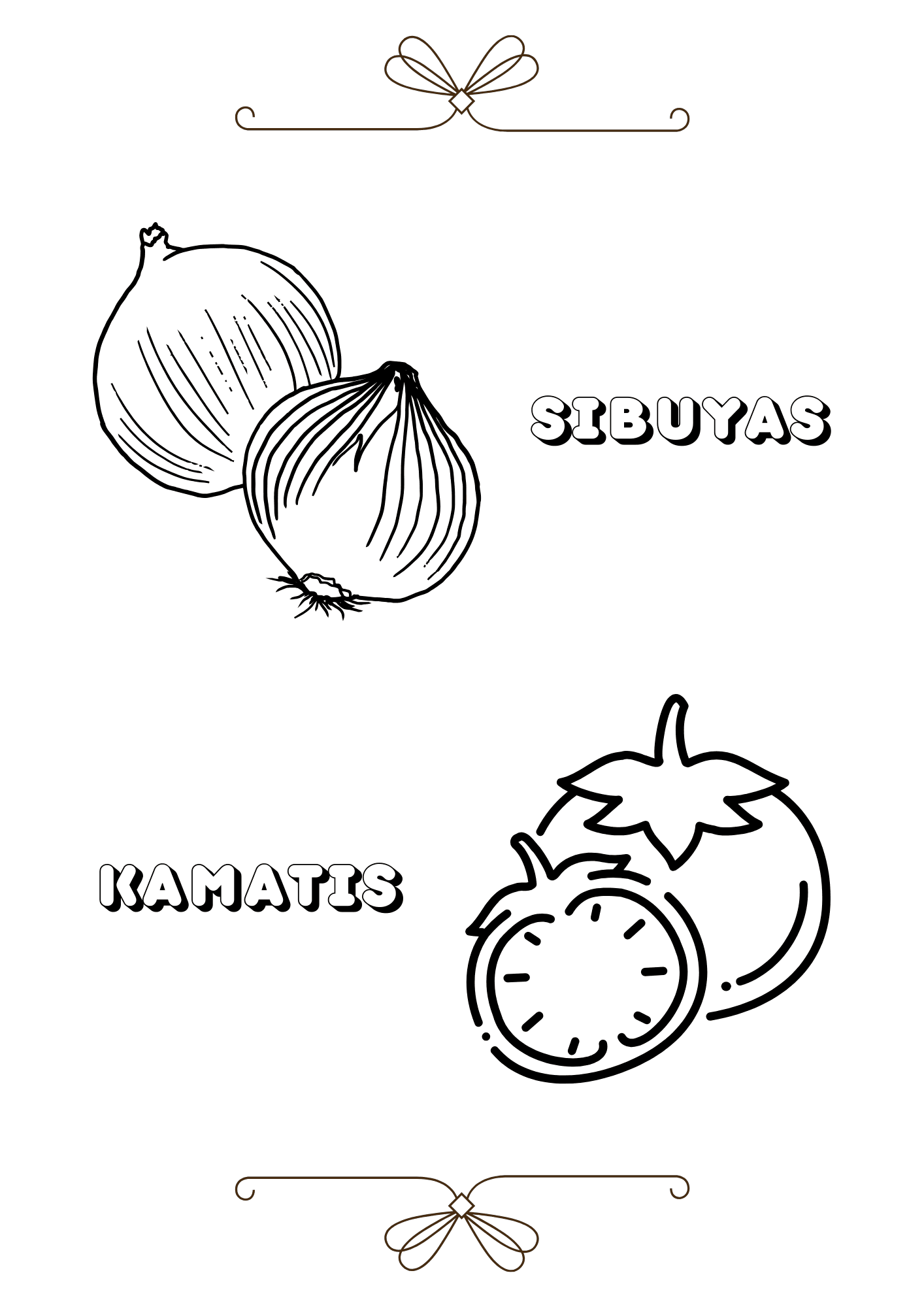 Bahay Kubo Vegetables Coloring Bahay Kubo Coloring Book By