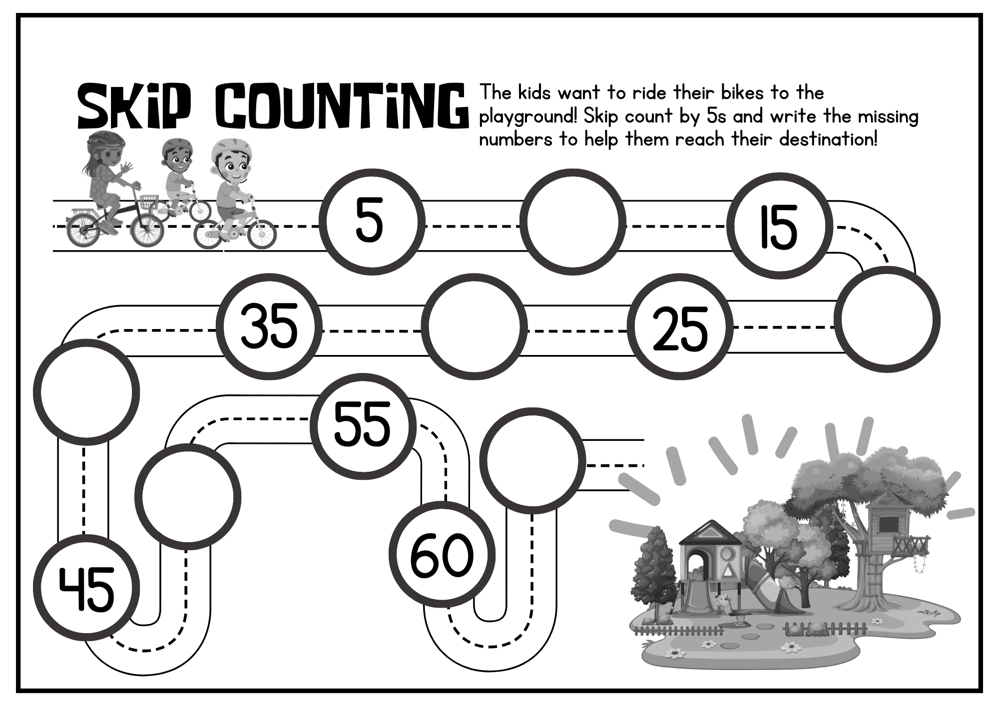 Skip Counting By 5 Worksheets 1st Grade Number 5 Skip Counting Maze