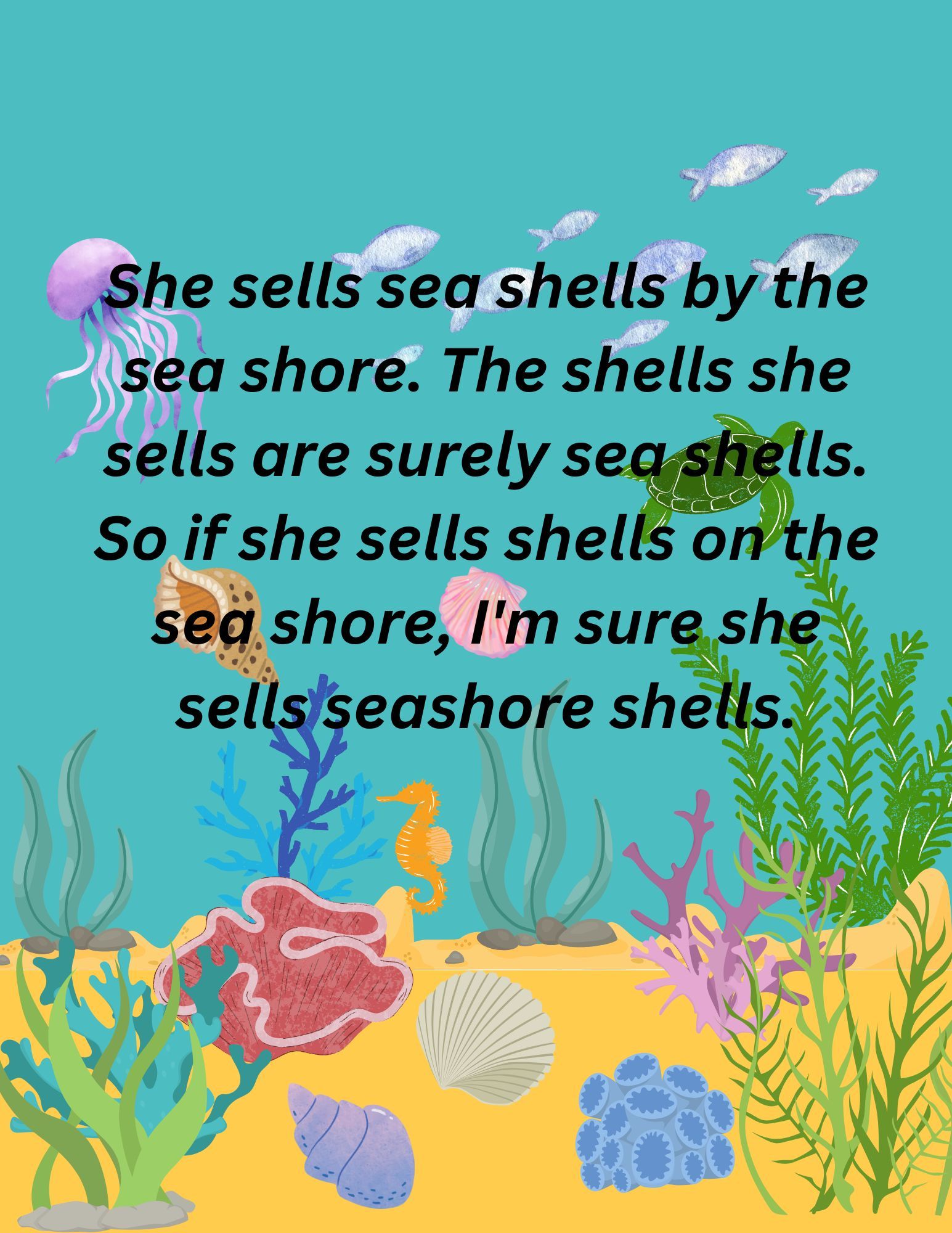 Sea Shells Tongue Twister