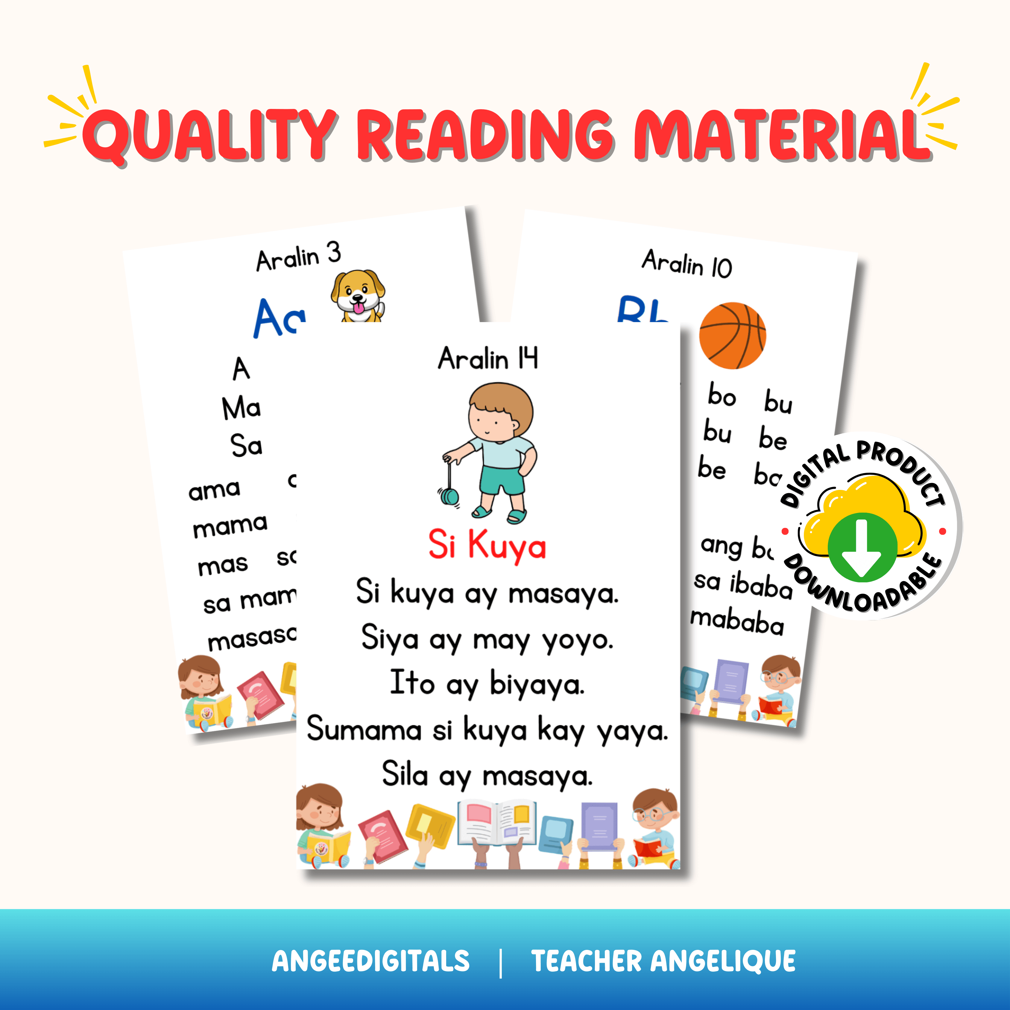 Teacher Fun Files Filipino Reading Materials For Kindergarten