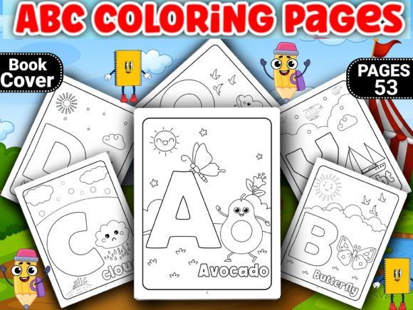 abc coloring pages games free