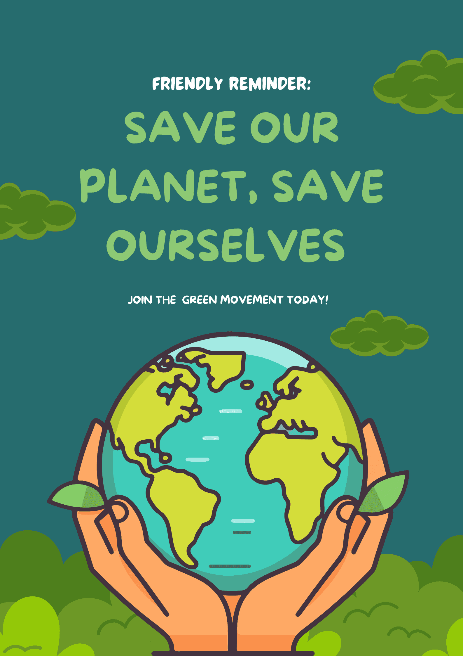 Save Mother Earth Poster Making