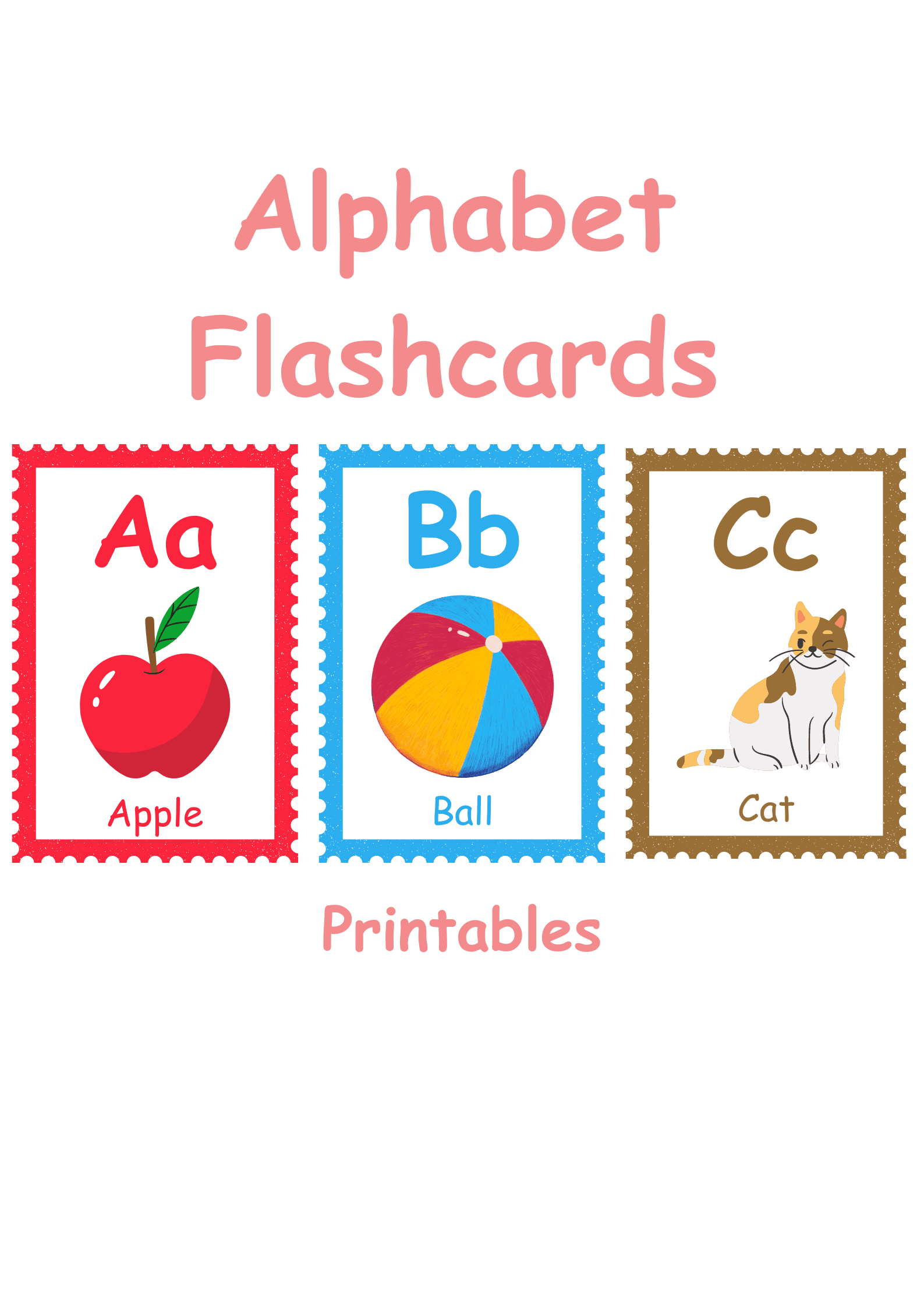 Free Printable Alphabet Flashcards Alphabet Printables