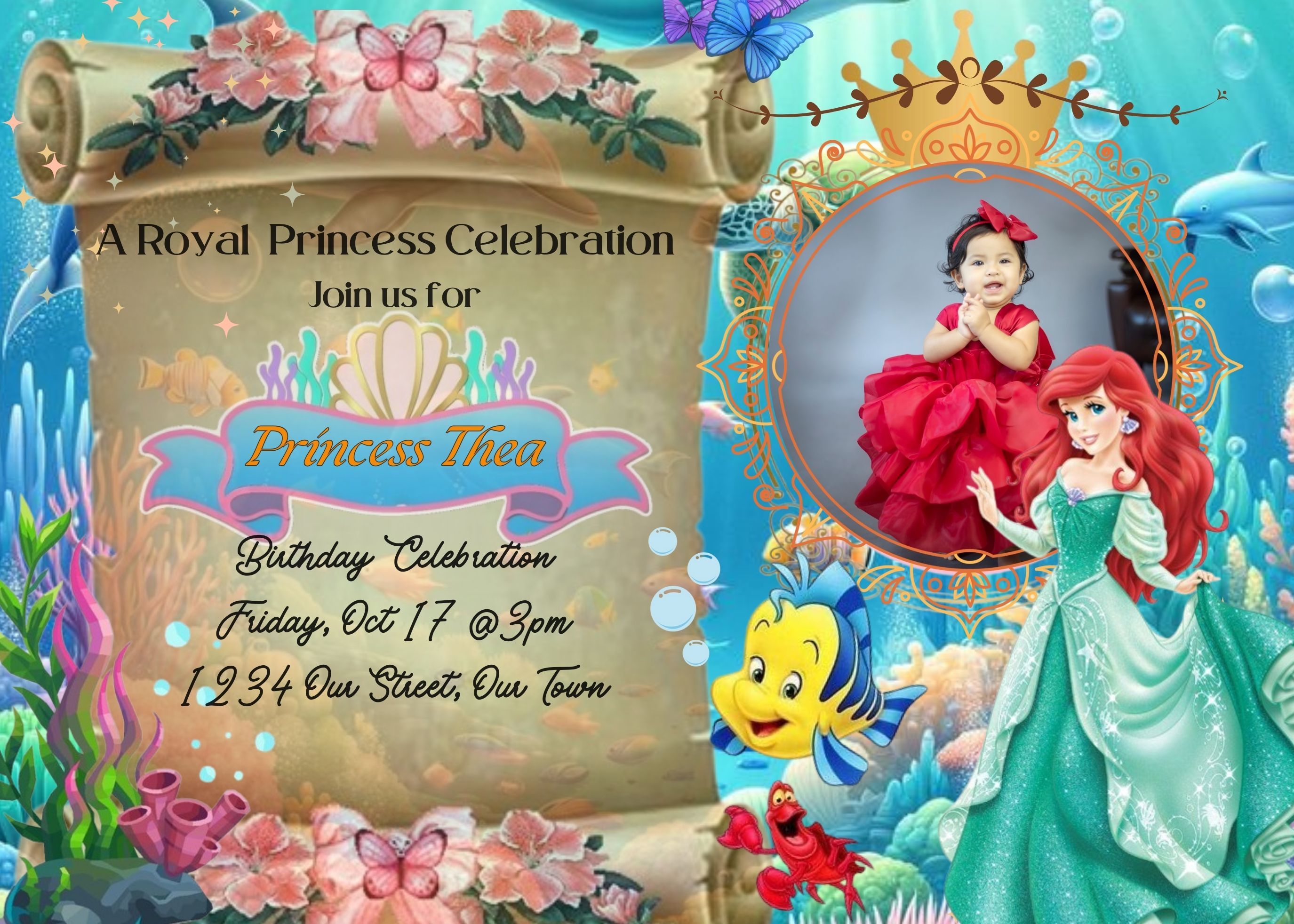 Disney Princess Invitation Templates Free Pretty Princess Digital