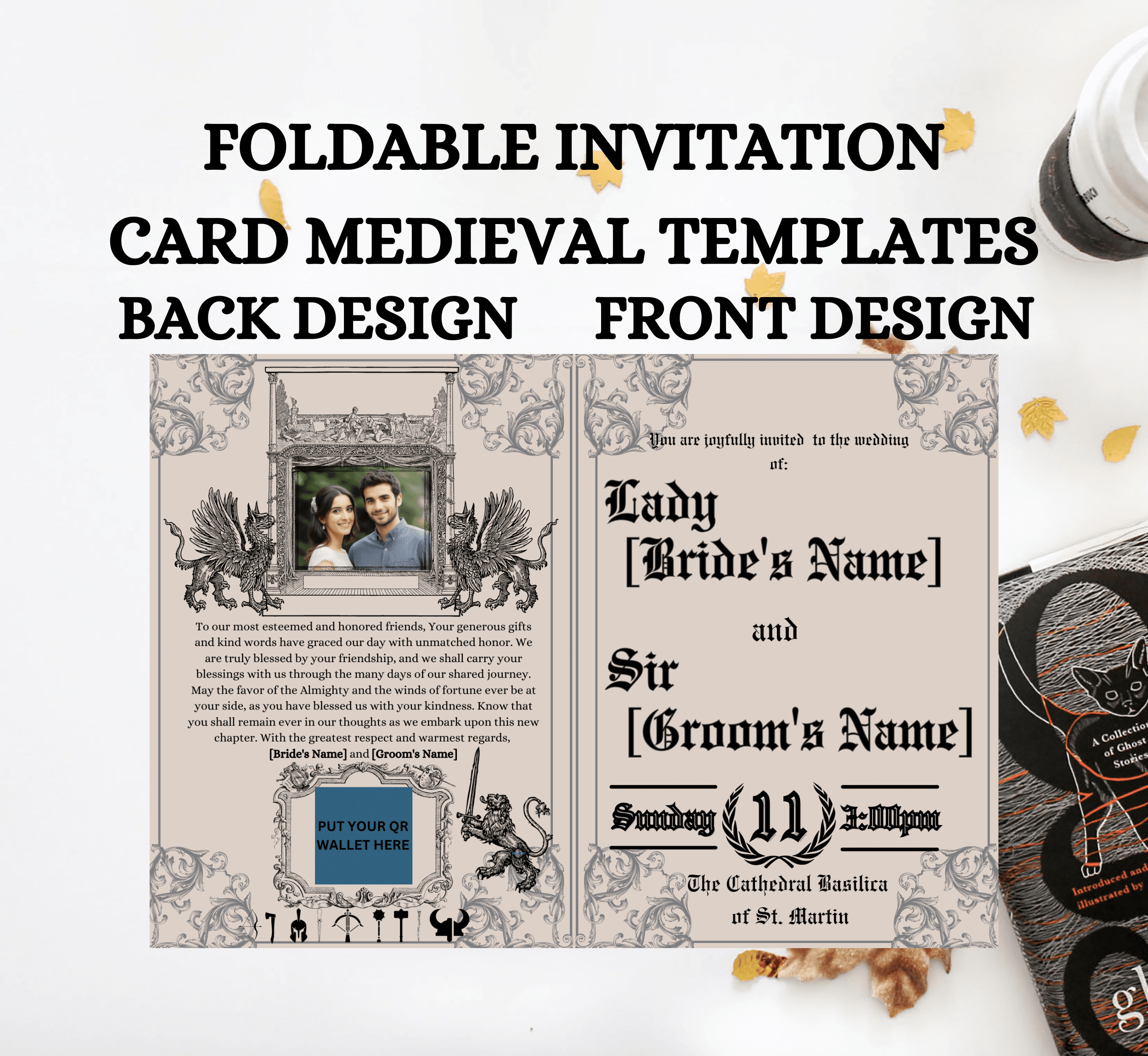 Medieval Wedding Invitation Templates