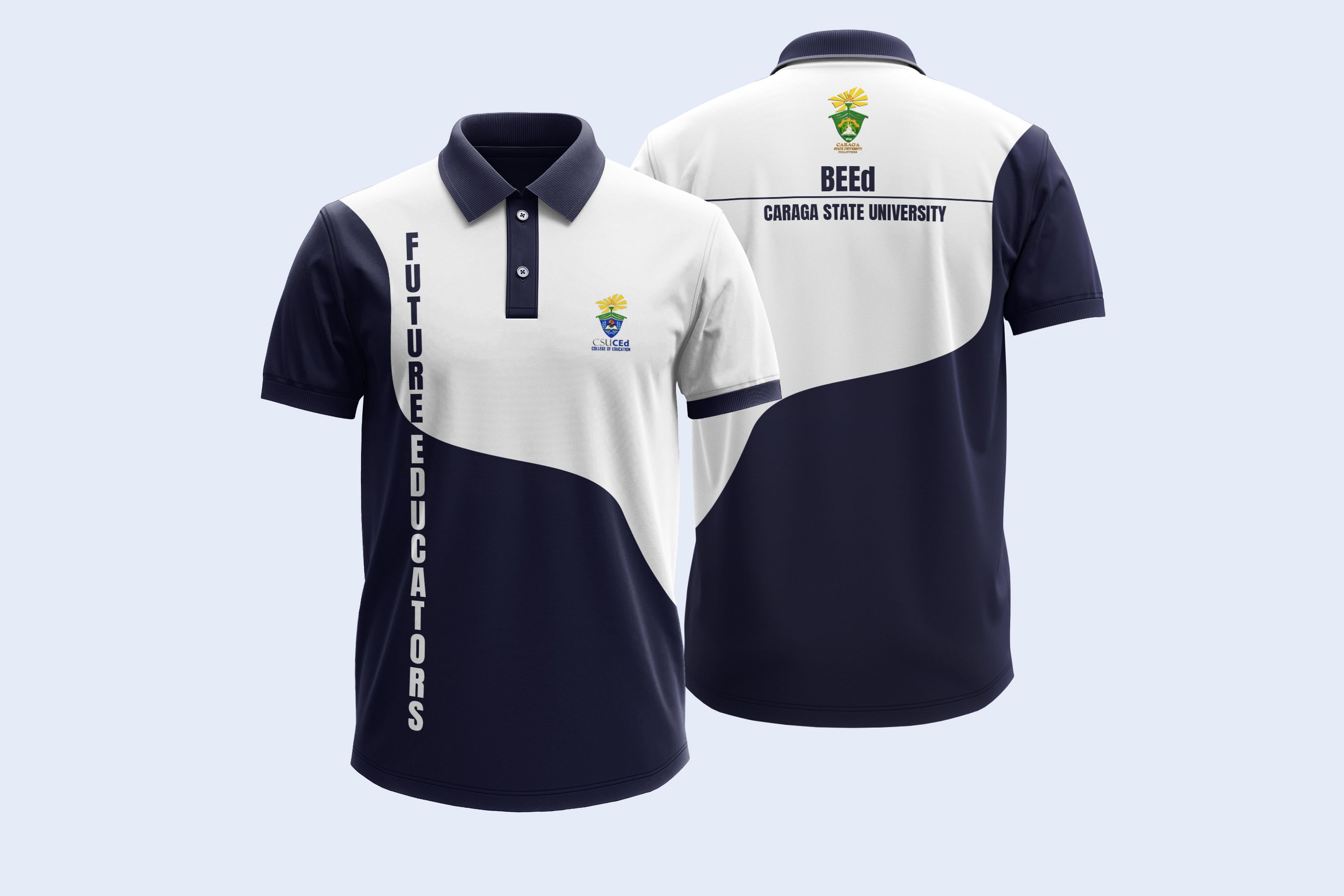 Polo Shirt Uniform Design Blue