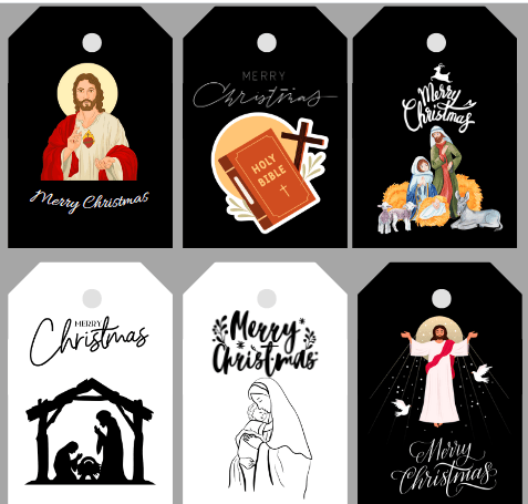 Jesus Christmas Printable Tags