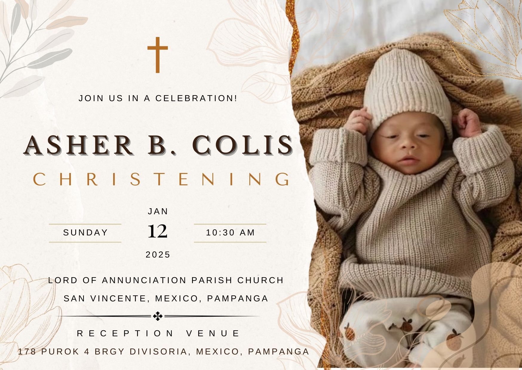 Example Of Christening Invitation Card GSM KLinik: My Example
