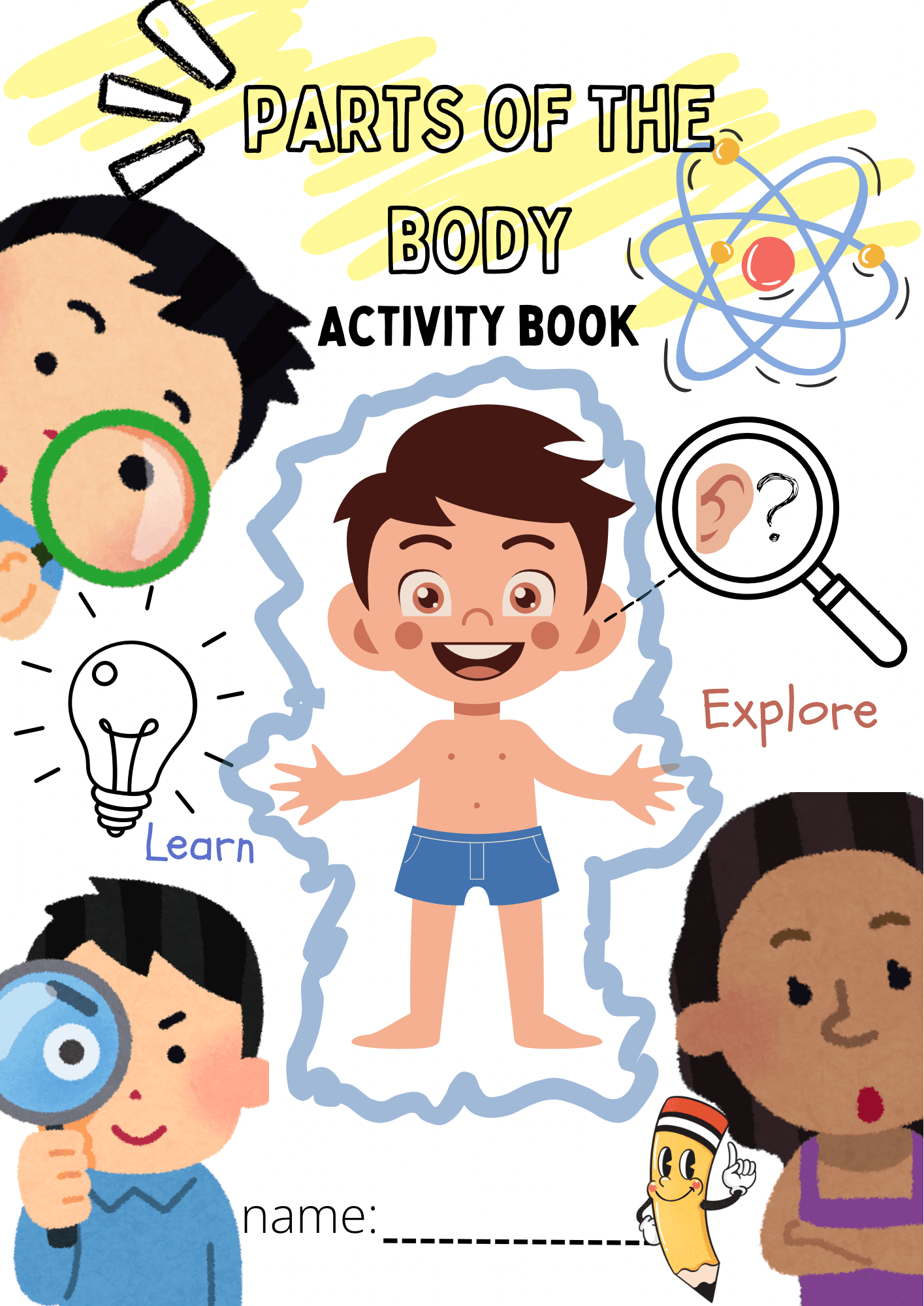 my body parts coloring pages