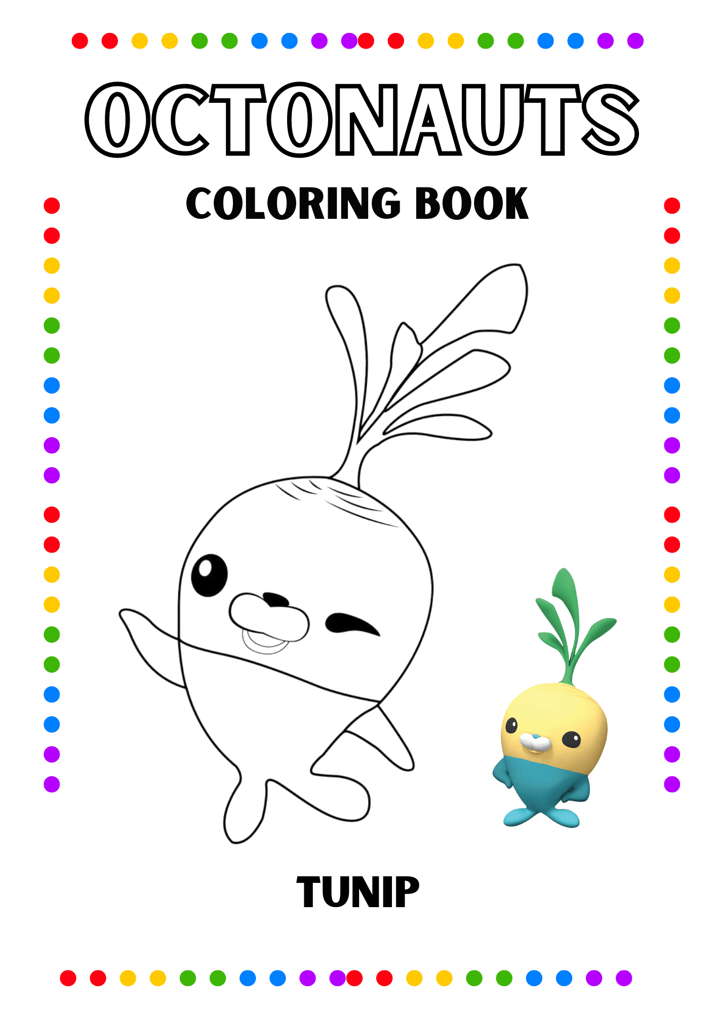 octonauts coloring pages tunip