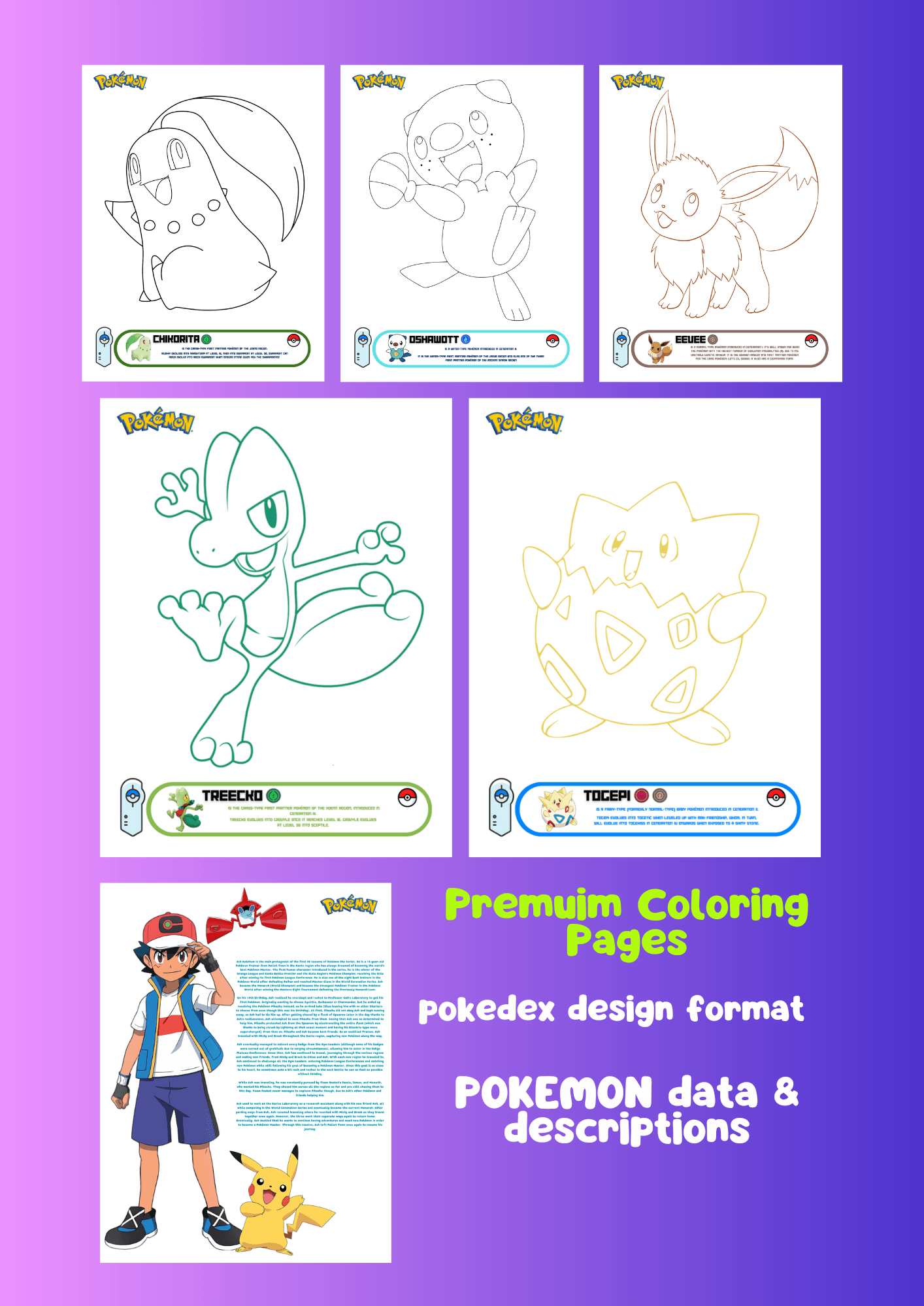 pokemon black and white oshawott coloring pages