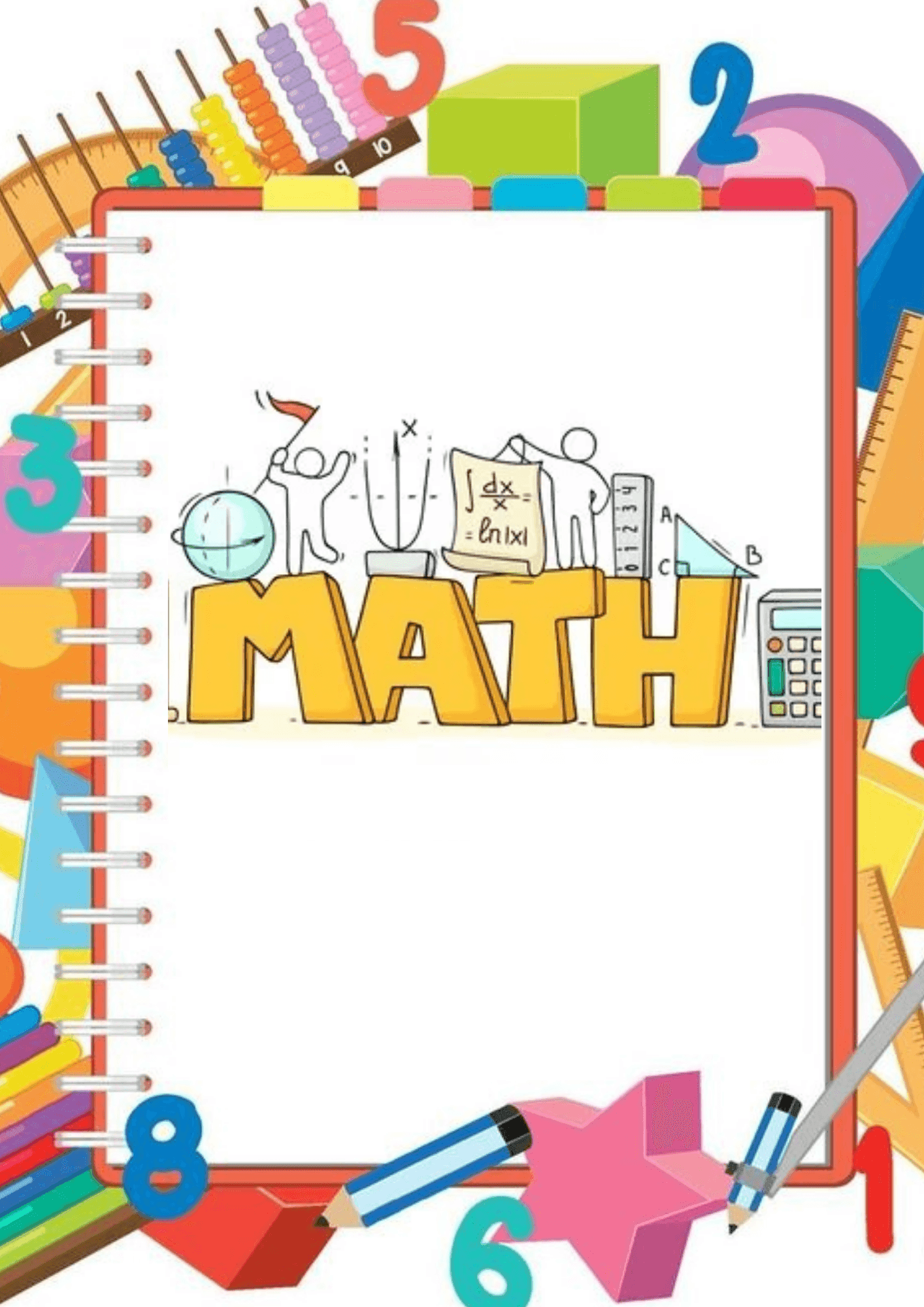 Math Book Cover Design