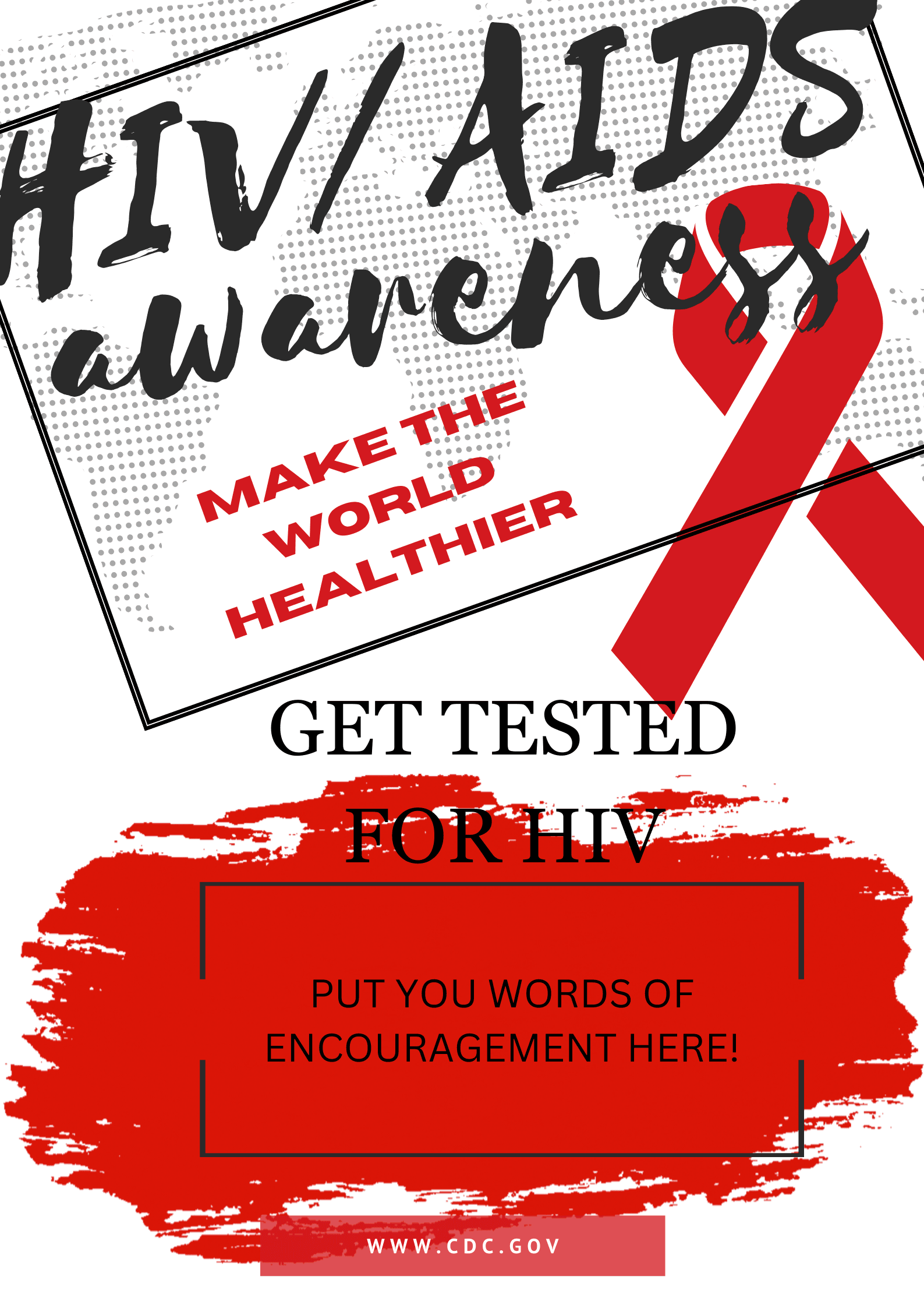 Hiv Aids Posters Awareness World Aids Day. Set Of Posters. Awareness