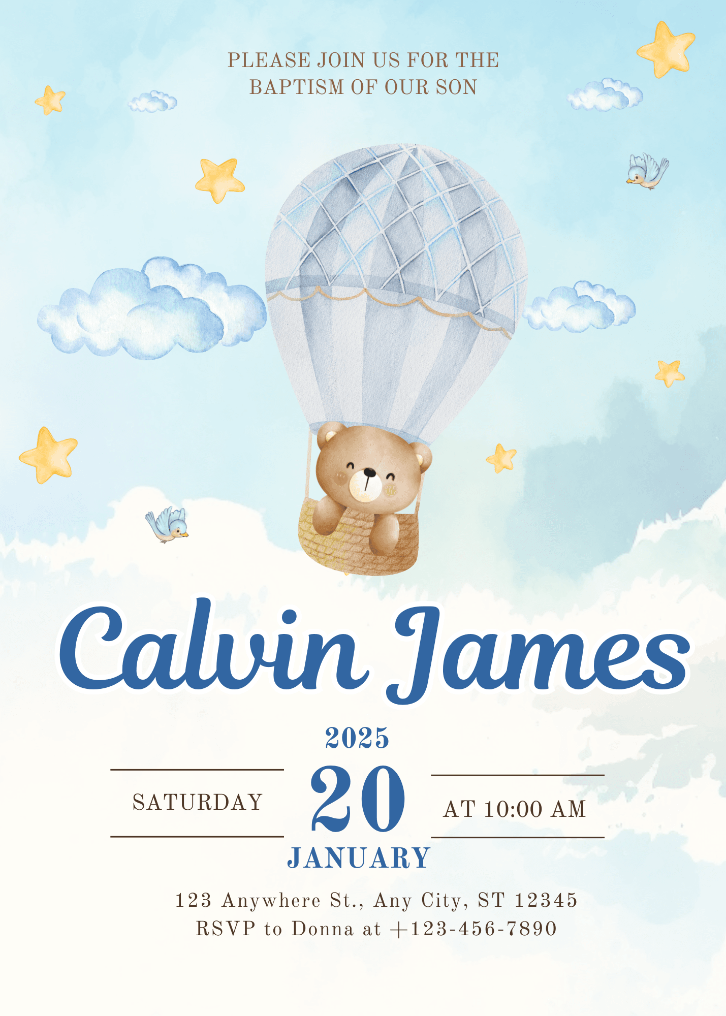 Invitation Hot Air Balloon Festival